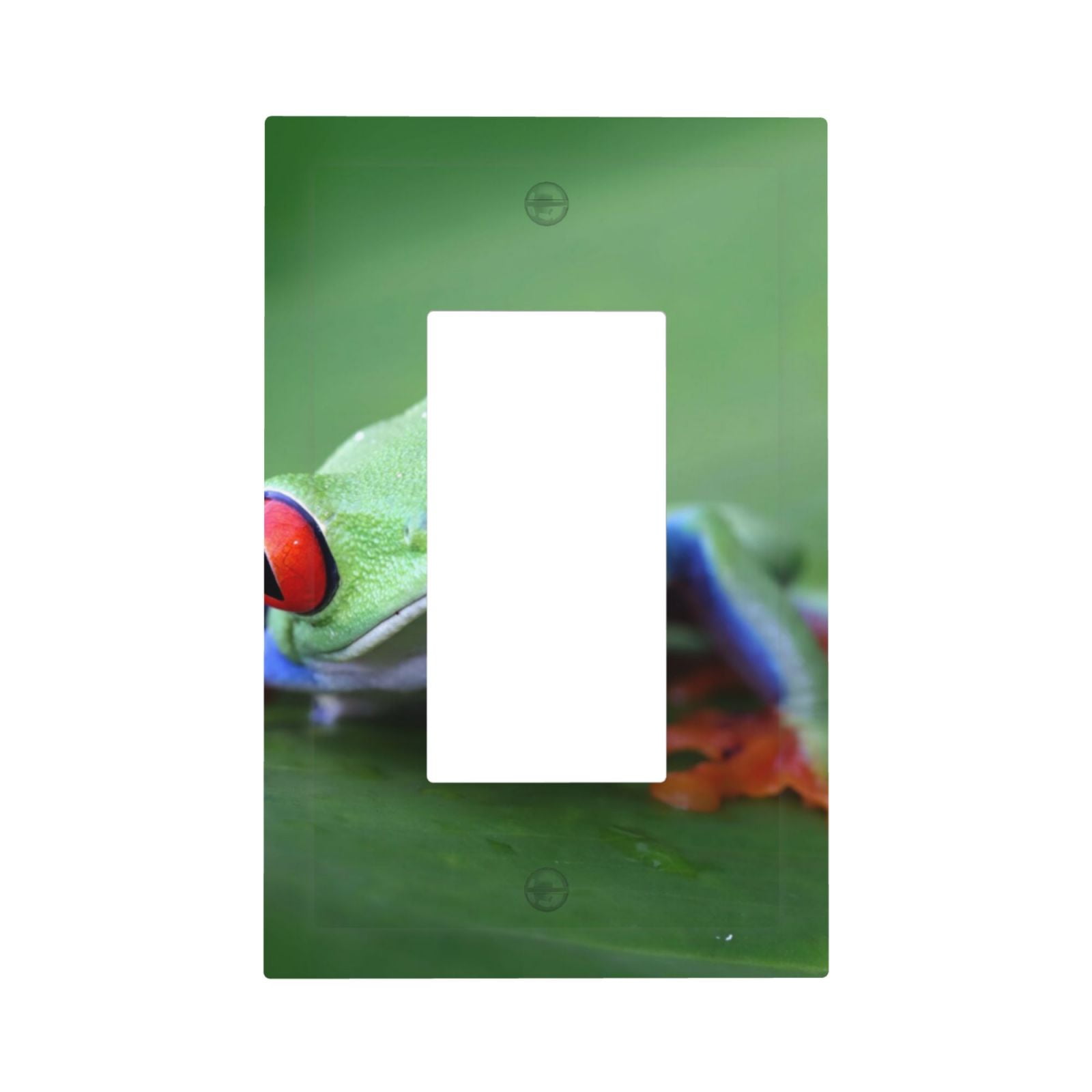 Junzan Red-Eyed Tree Frog-1 for Electrical Outlet Covers, 5" x 3 ...