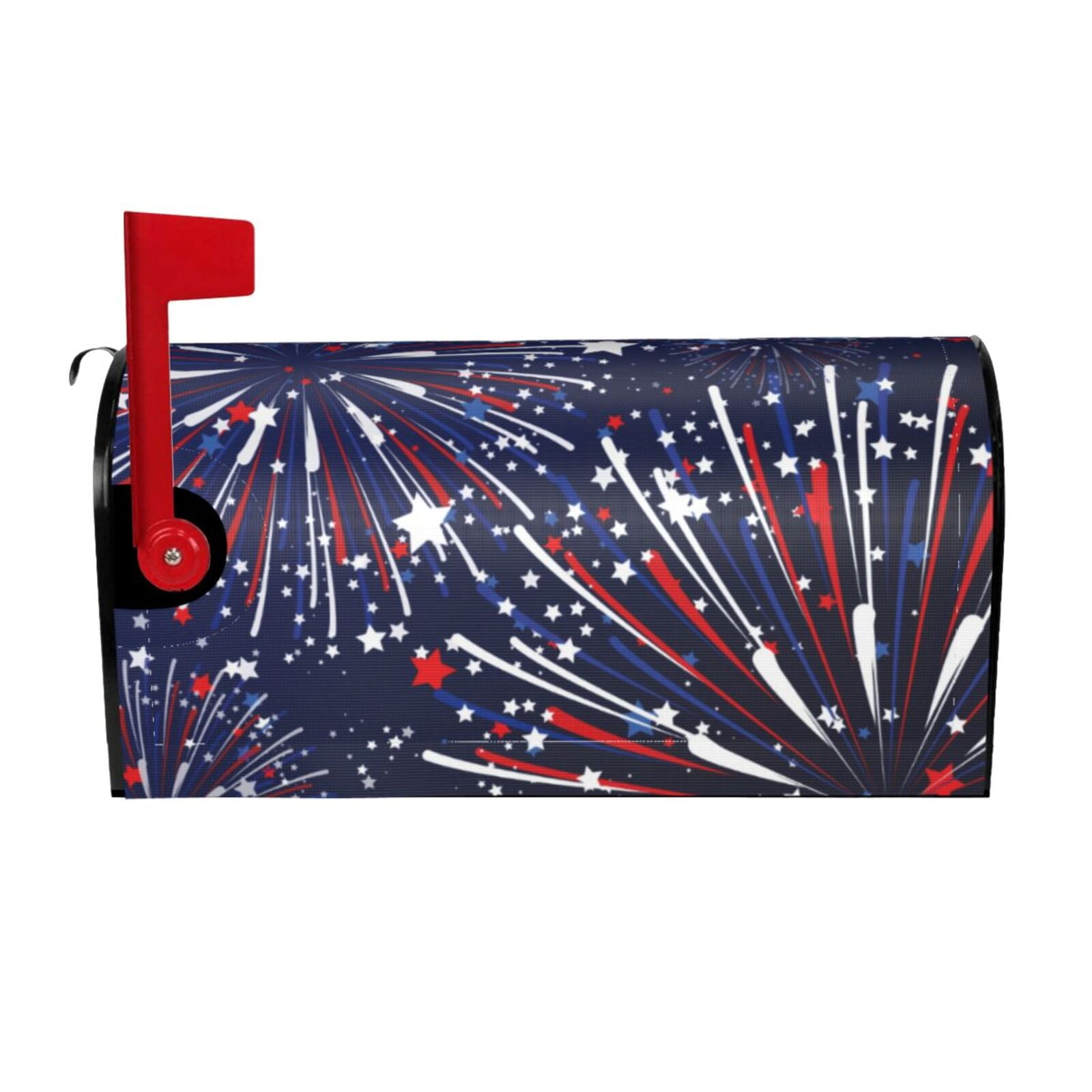 Junzan Red White Blue Fireworks 1 Pattern Mailbox Covers,Magnetic ...