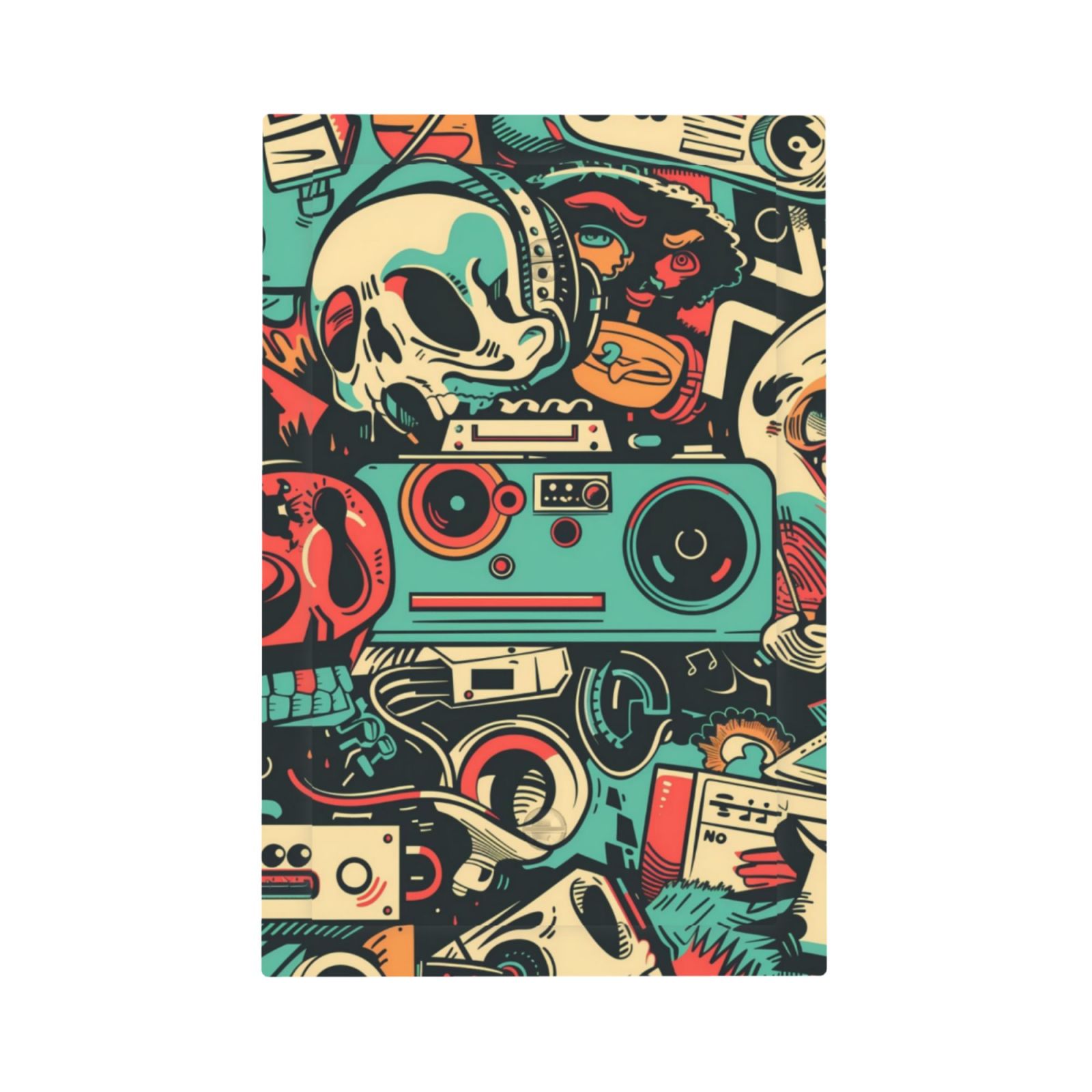Junzan Retro Pop Art Collage for Electrical Outlet Covers, 5" x 3 ...