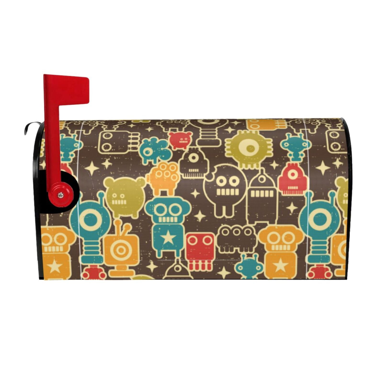 Junzan Robot and Monsters Pattern Mailbox Covers,Magnetic Mailbox ...
