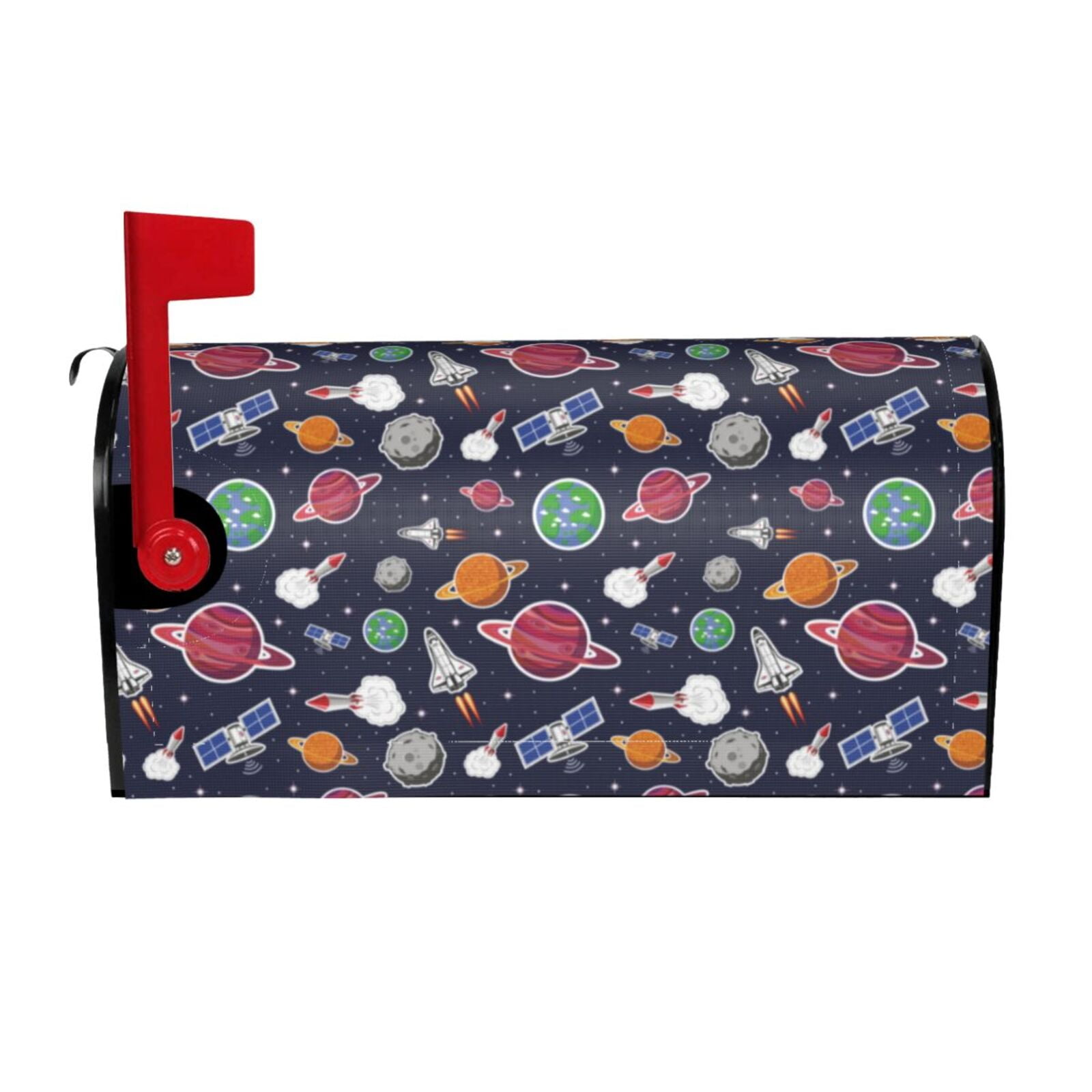 Junzan Rocket Satellite Pattern Mailbox Covers,Magnetic Mailbox ...