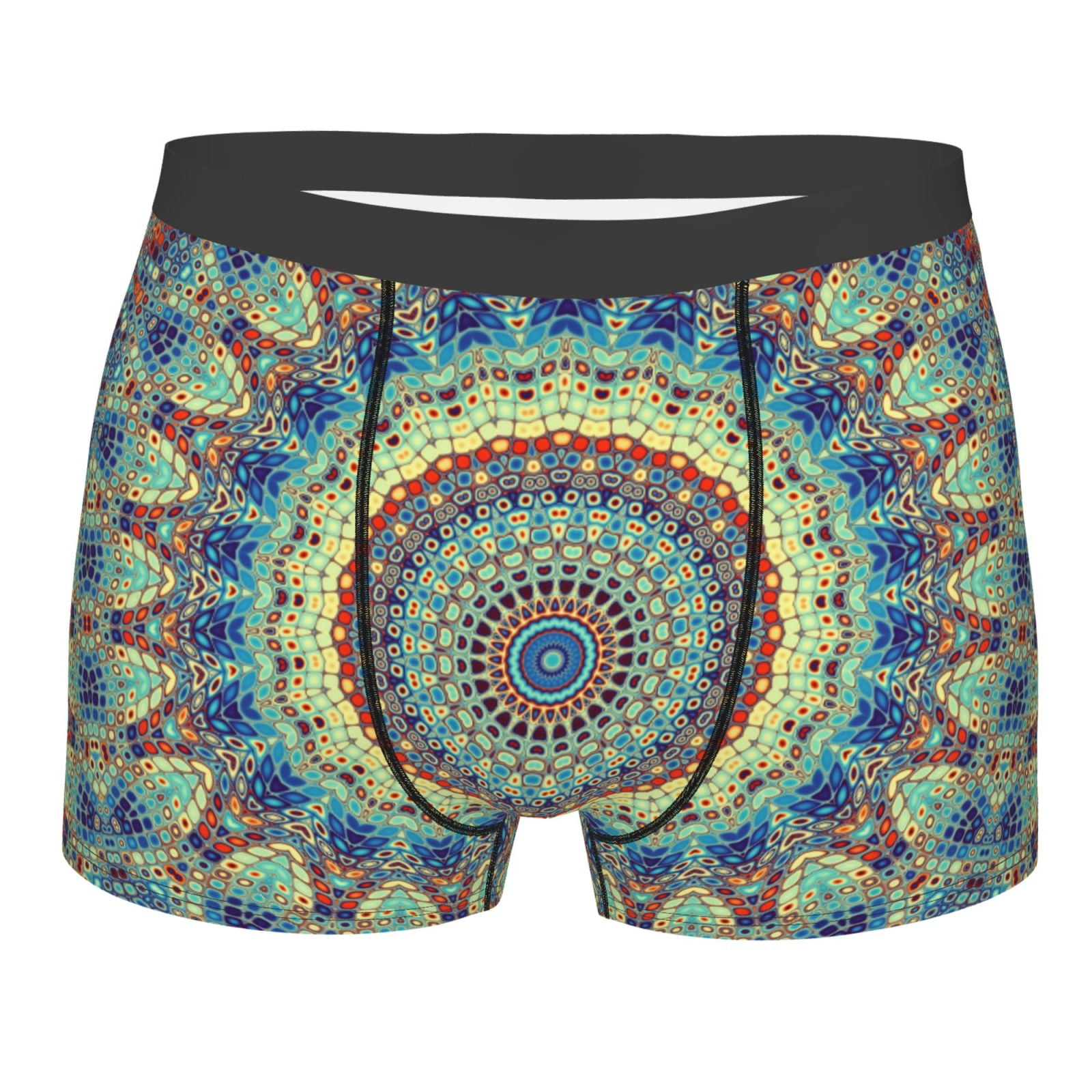 Junzan Round Mandala1 Mens Underwear Boxer Briefs For Men’s - Large ...