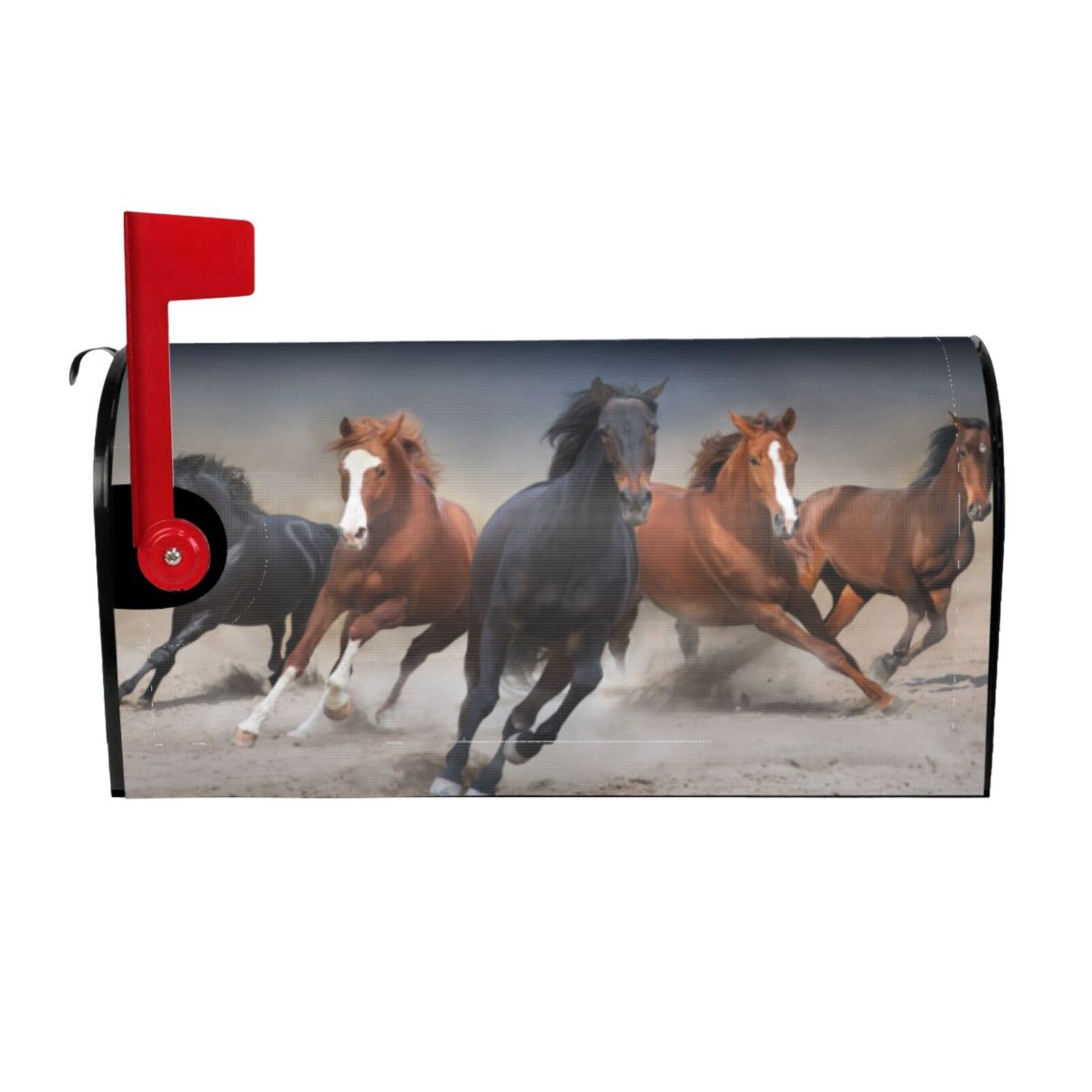 Junzan Running Horses Pattern Mailbox Covers,Magnetic Mailbox ...