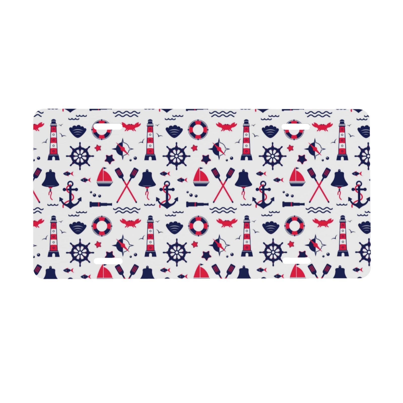 Junzan Sailing Marine Travel Front License Plate Covers Decorative Car ...