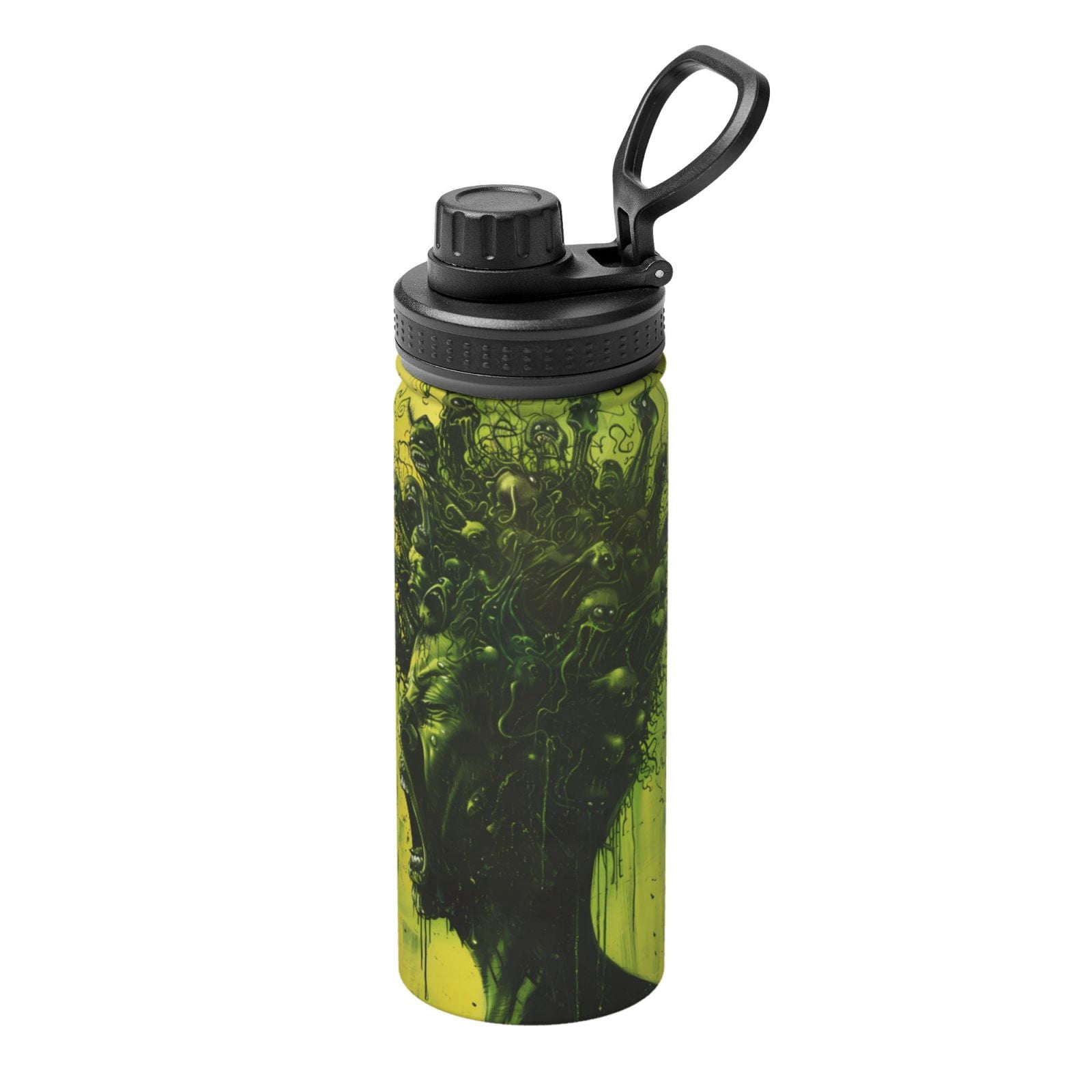 Junzan Screaming Horror Art Pattern 18OZ Stainless Steel Sports Water ...