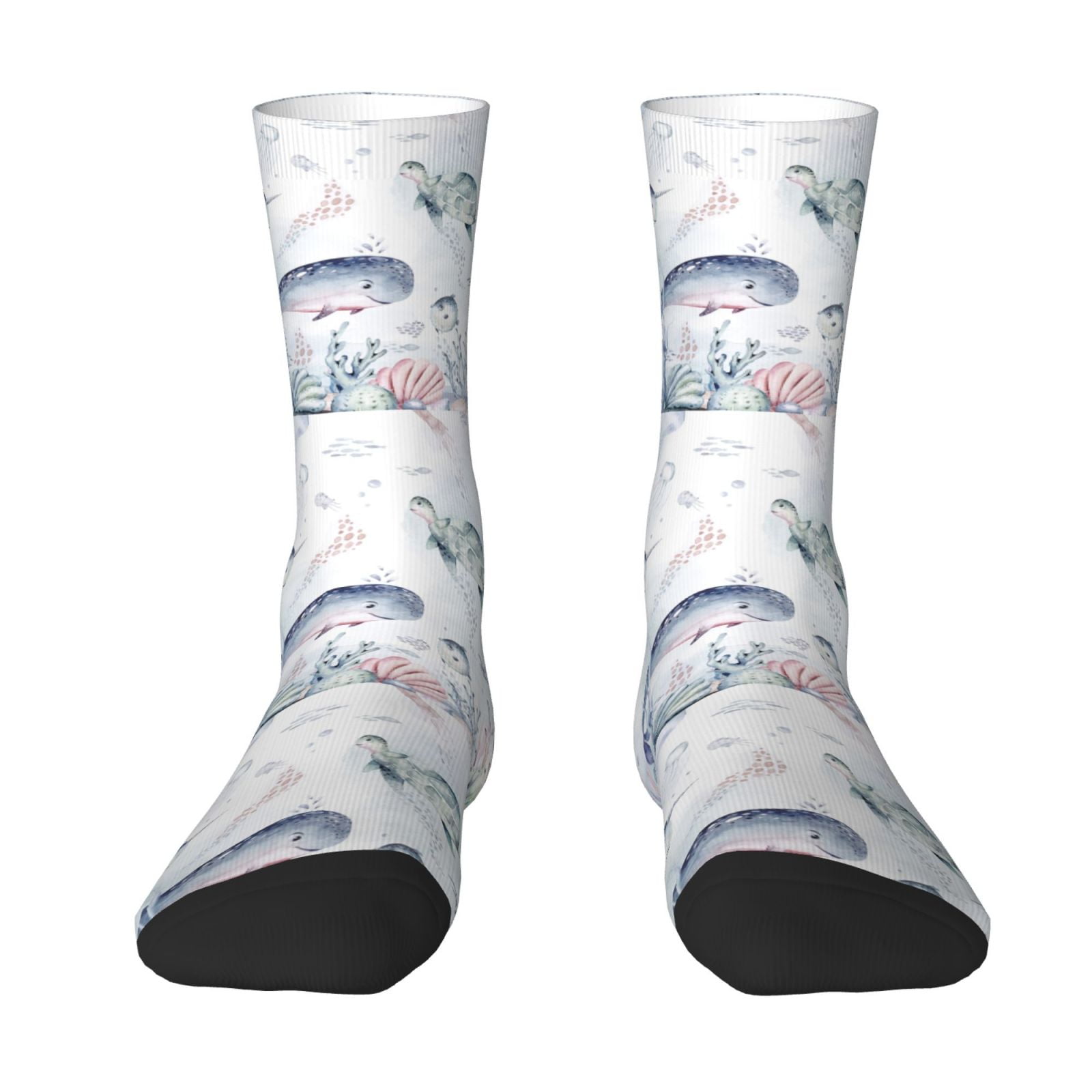 Junzan Sea Animals Mens Funny Socks For Men Women Colorful Fun Novelty ...
