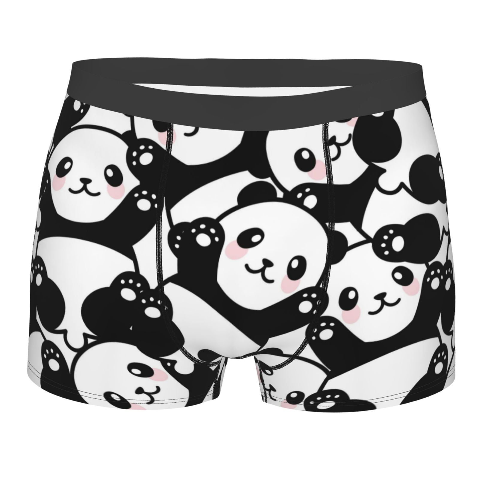 Junzan Seamless Pattern Cute Panda Mens Underwear Boxer Briefs For Men ...