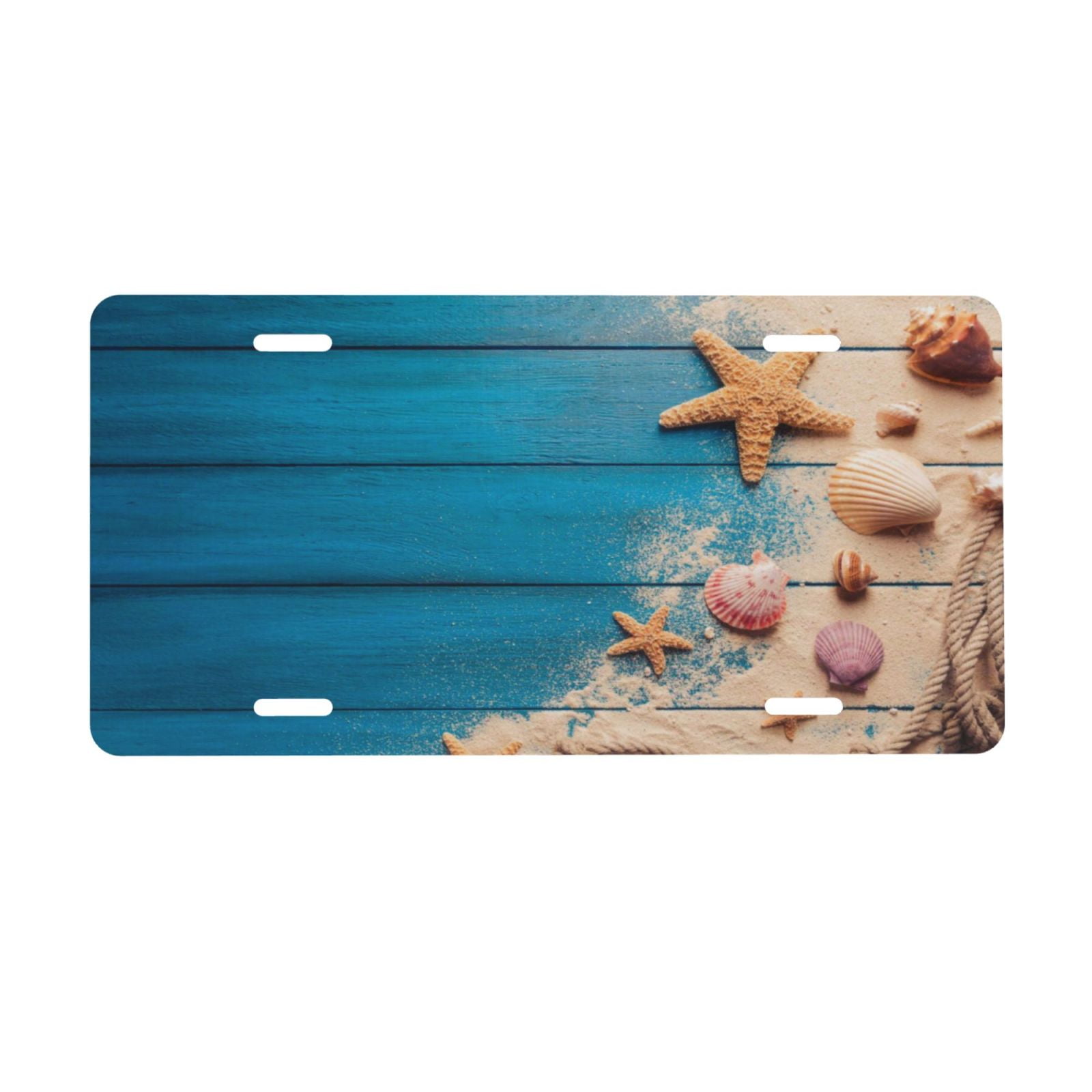 Junzan Shells And Starfish Front License Plate Covers Decorative Car ...