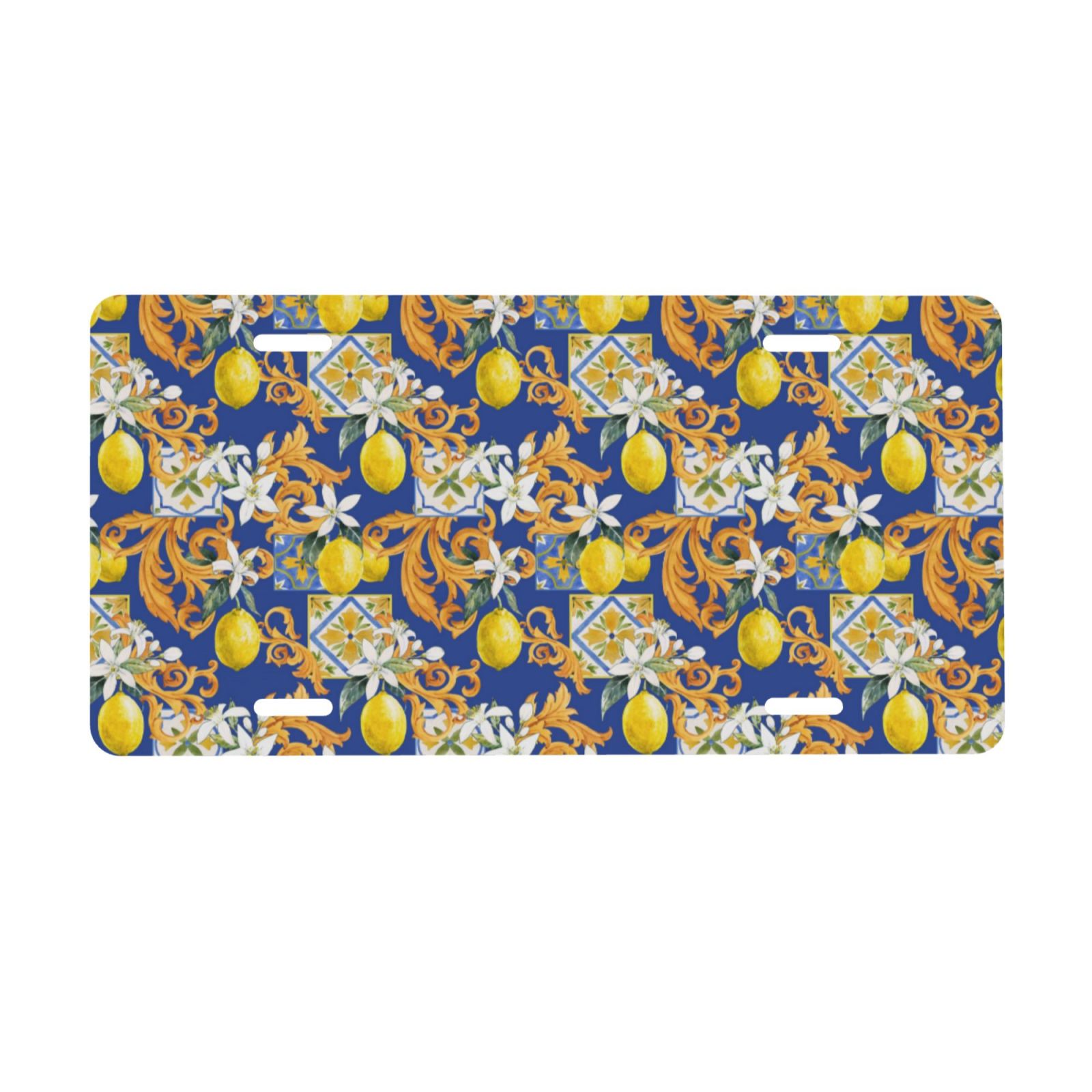 Junzan Sicilian Style Front License Plate Covers Decorative Car Metal ...