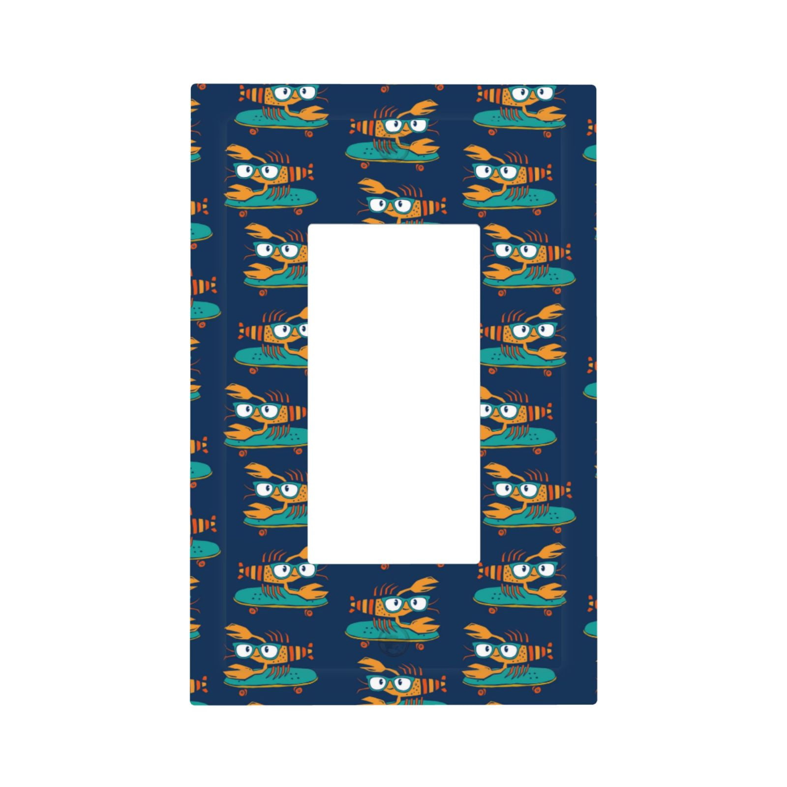 Junzan Skateboard Rides Cartoon Lobster for Electrical Outlet Covers, 5 ...