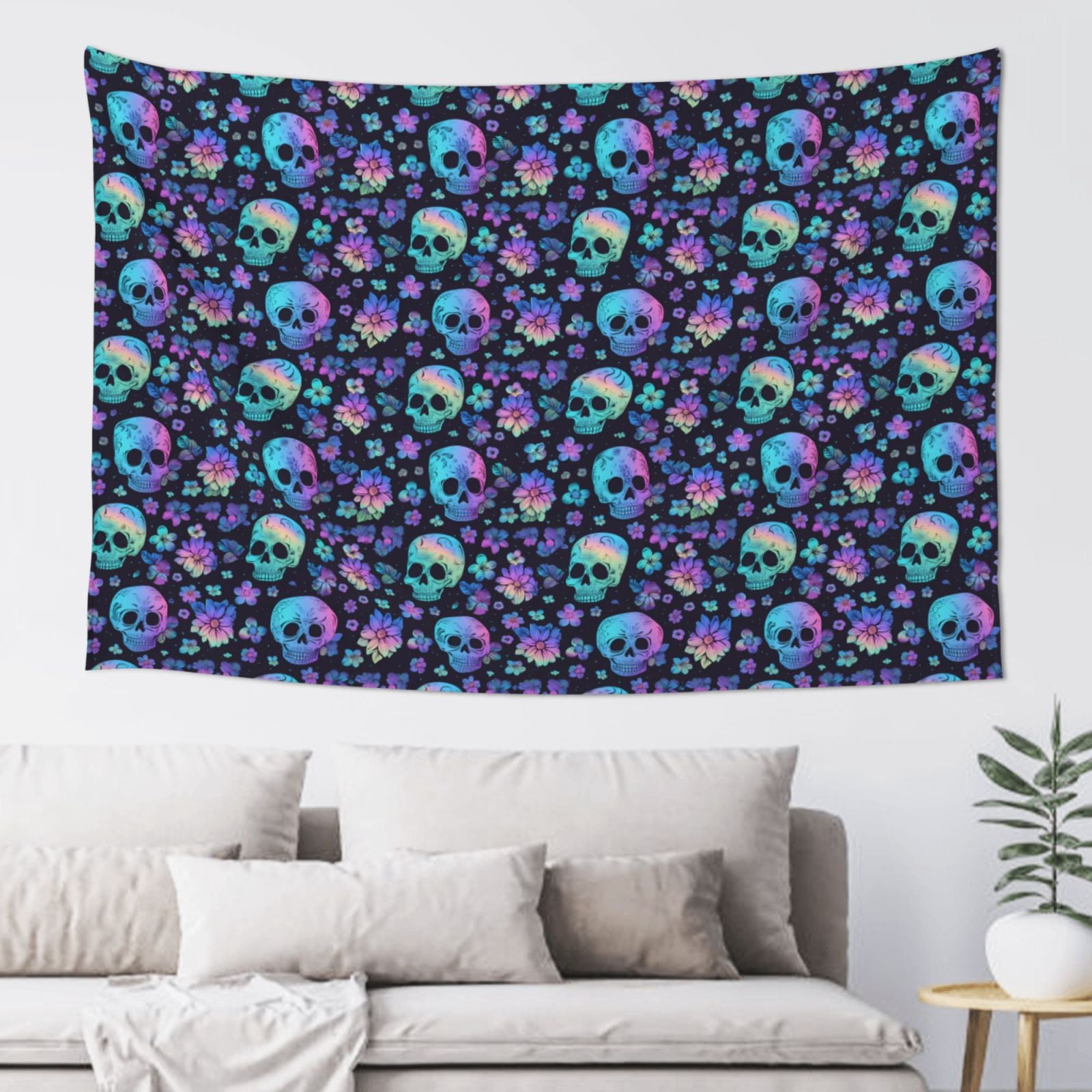Junzan Skull flower cute for Tapestry - Home DéCor Tapestry Cute ...