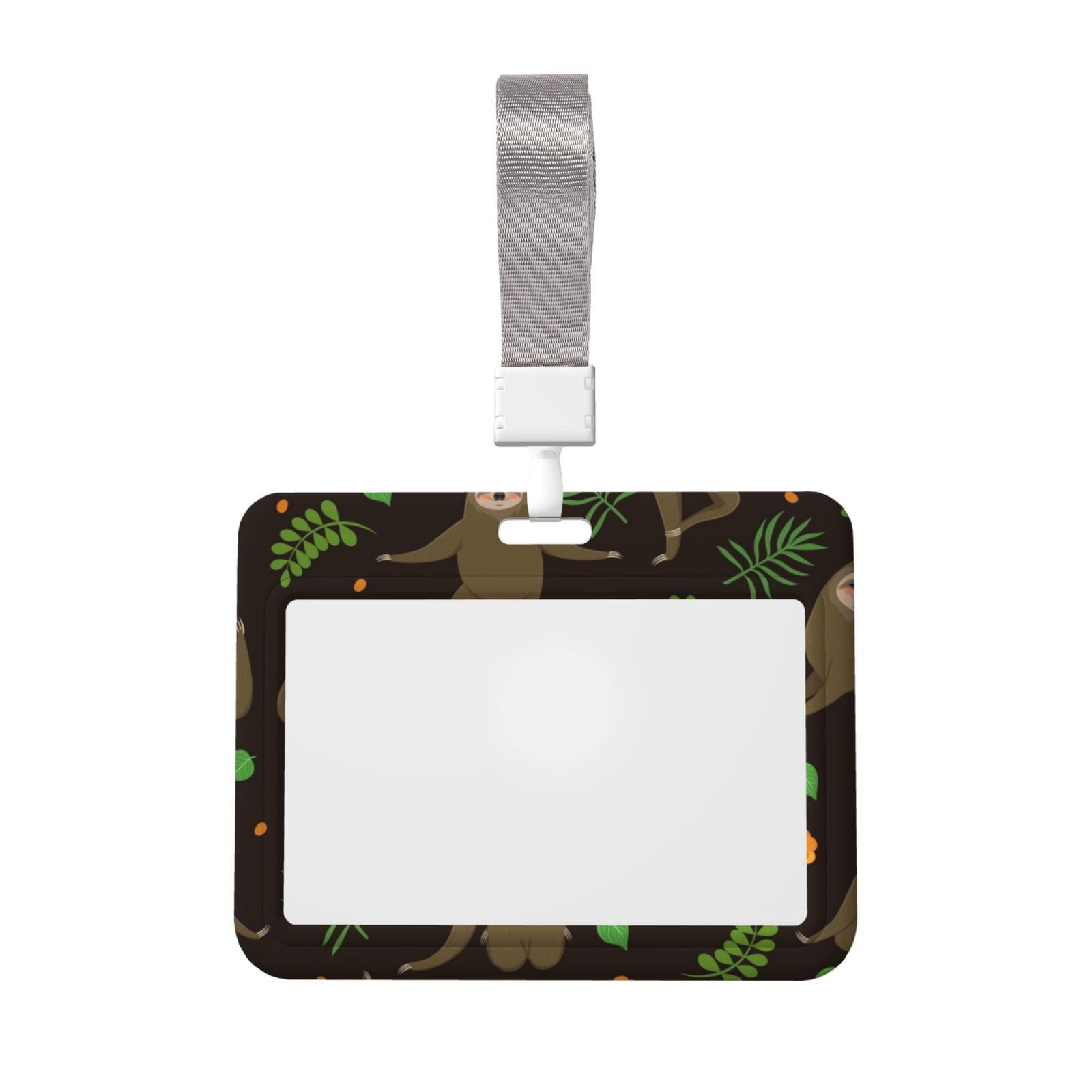Junzan Sloth Doing Yoga Id Badge Holder With Windows Key Card Work ...
