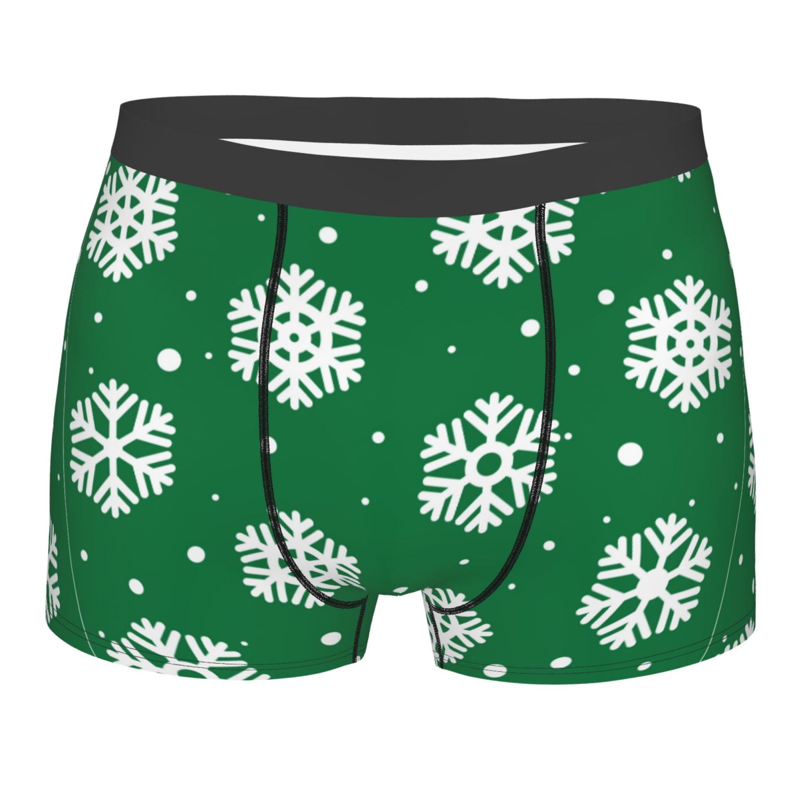 Junzan Snowflake Mens Underwear Boxer Briefs For Men’s - Large ...