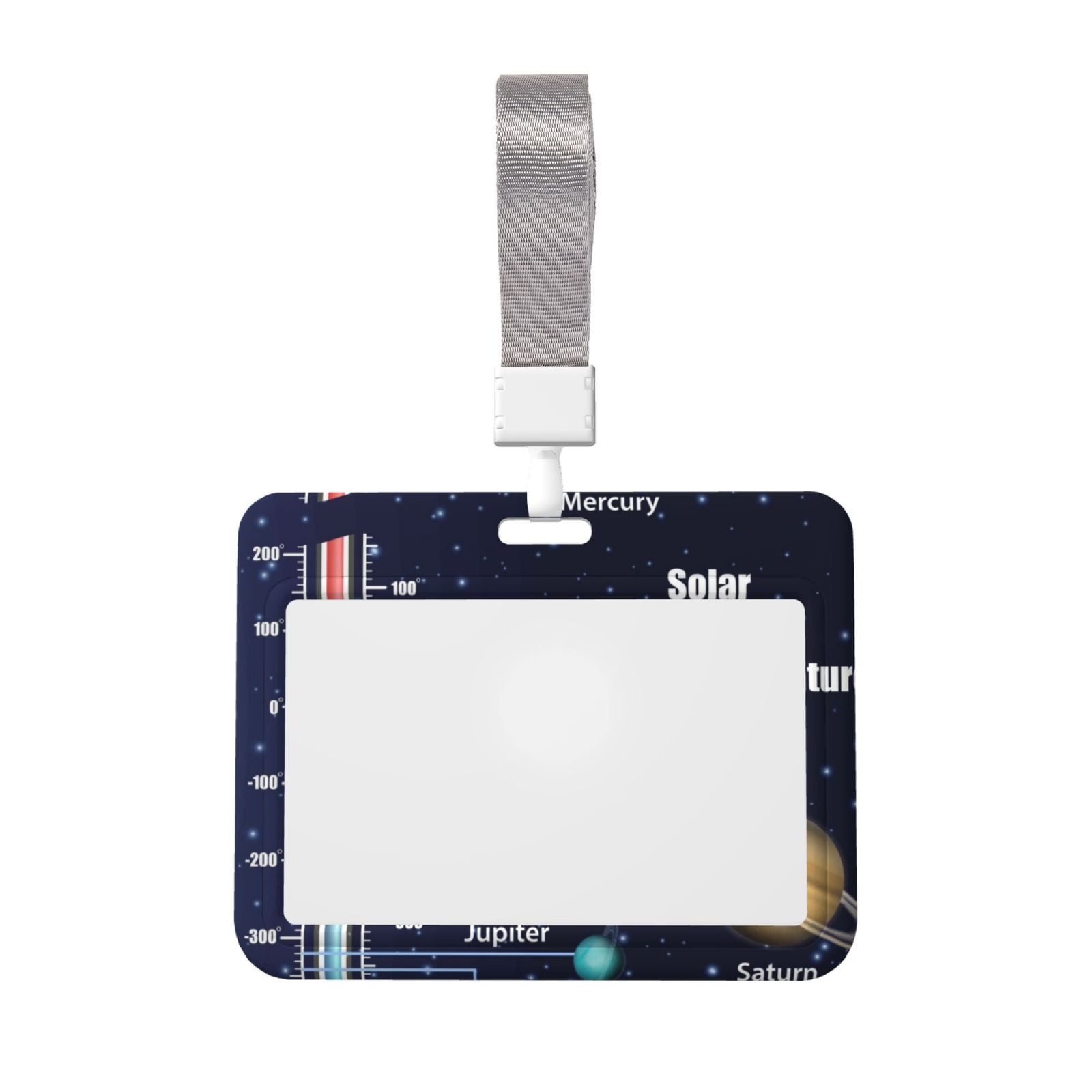 Junzan Solar System Id Badge Holder With Windows Key Card Work Badge ...