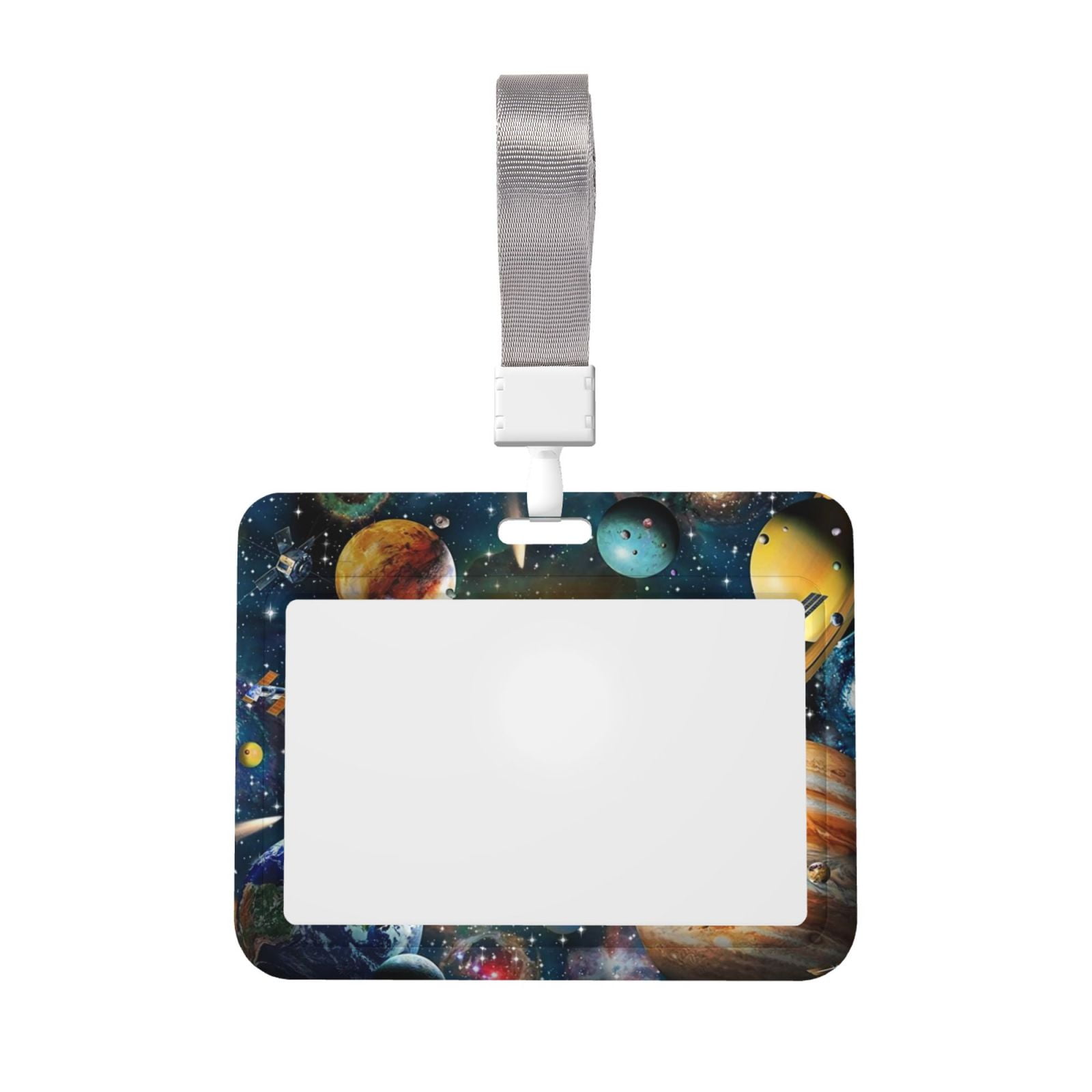 Junzan Space Planet Id Badge Holder With Windows Key Card Work Badge ...