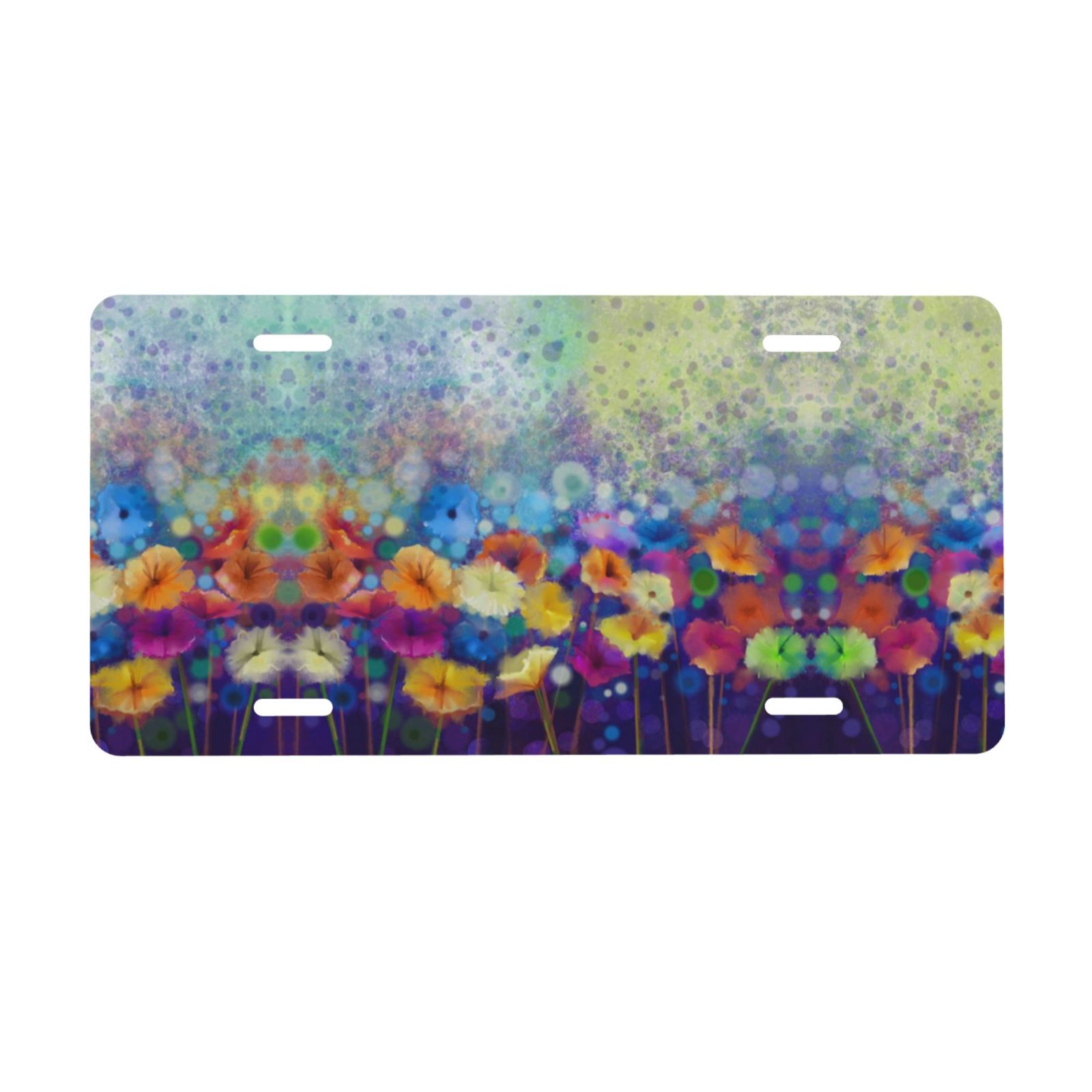 Junzan Spring Flower Seasonal Front License Plate Covers Decorative Car ...