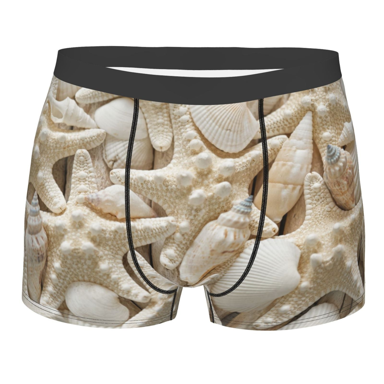 Junzan Starfish And Sea Shells Mens Underwear Boxer Briefs For Men’s ...