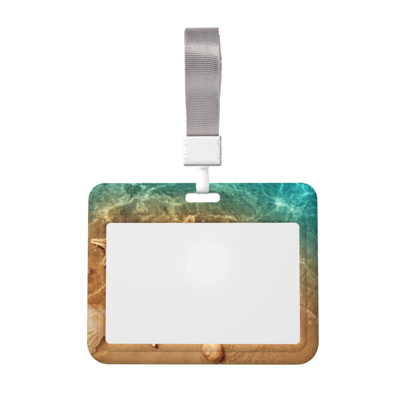 Junzan Starfish And Seashell 1 ID Badge Holder with Windows Key Card ...