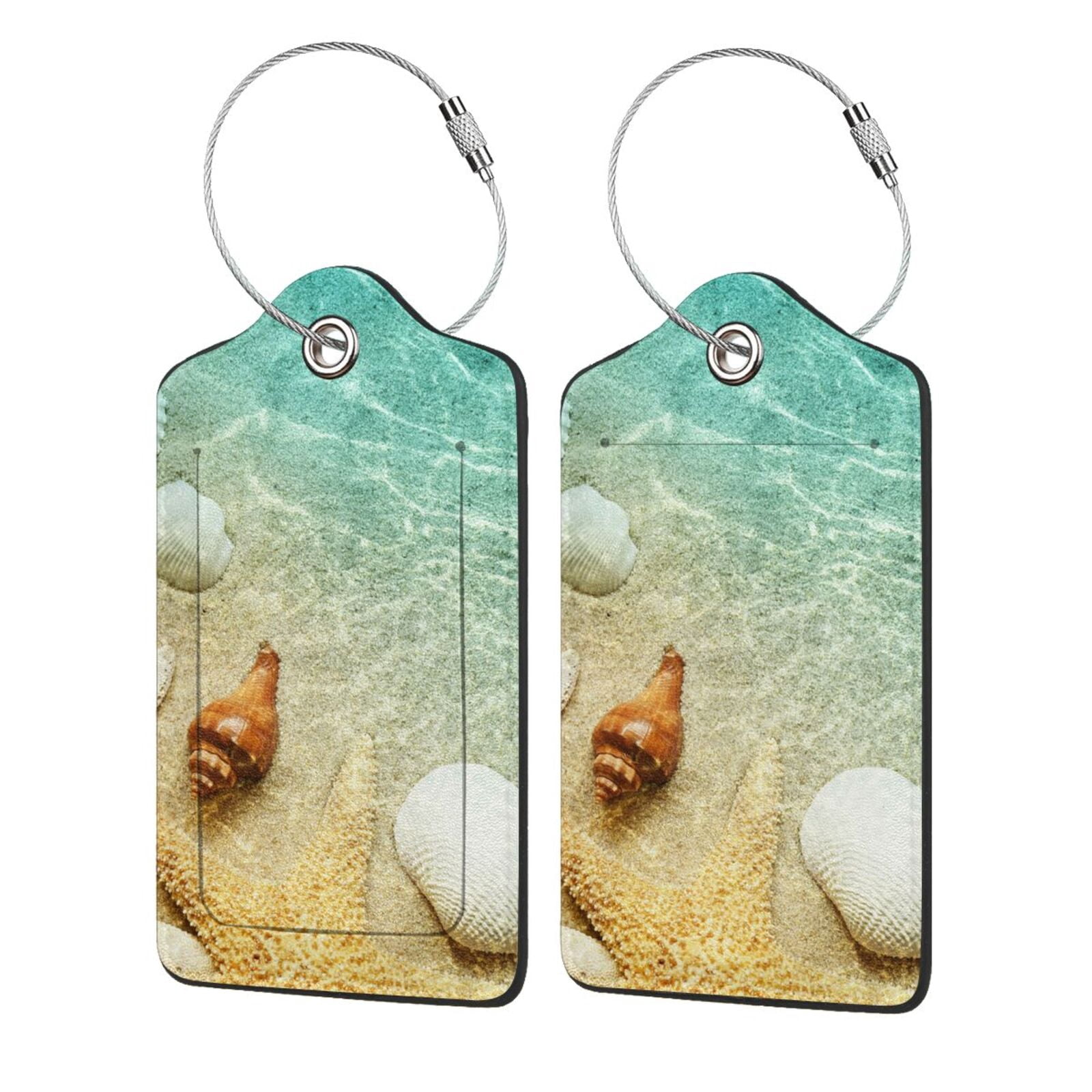Junzan Starfish And Seashell On The Beach for Luggage Tags,Leather ...