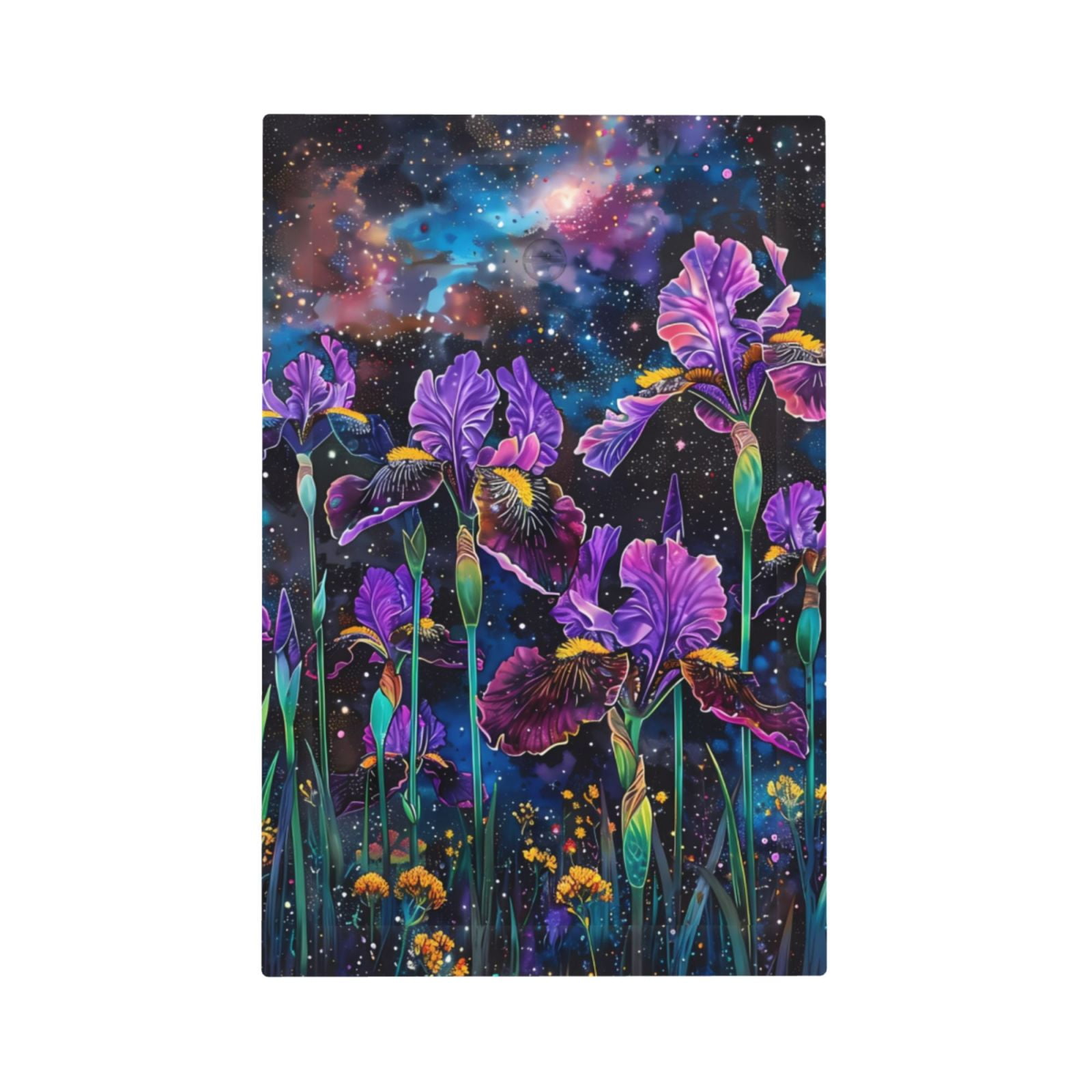 Junzan Starry Night Iris Field for Electrical Outlet Covers, 5" x 3 ...