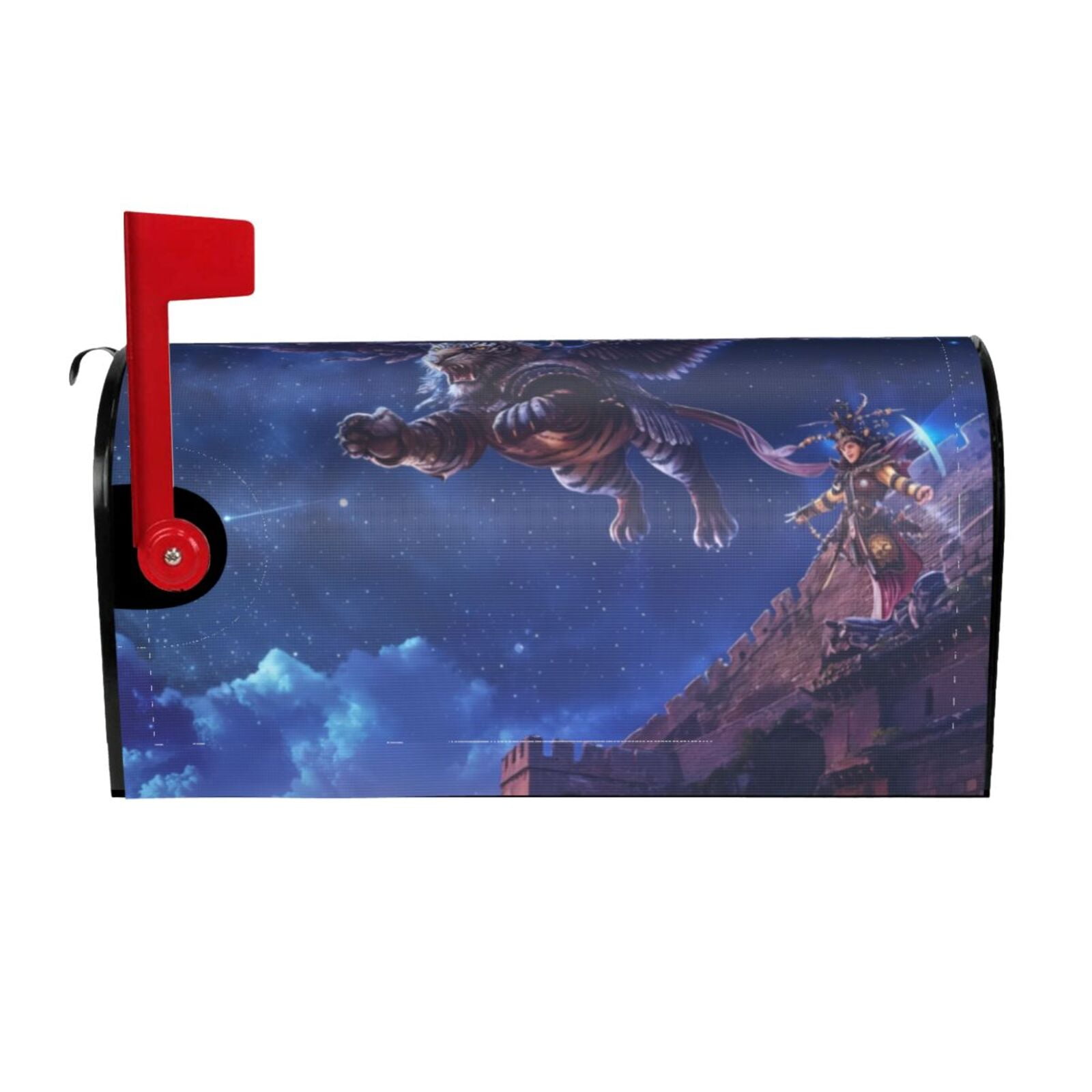 Junzan Starry Sky Wall Flying Tiger Pattern Mailbox Covers,Magnetic ...