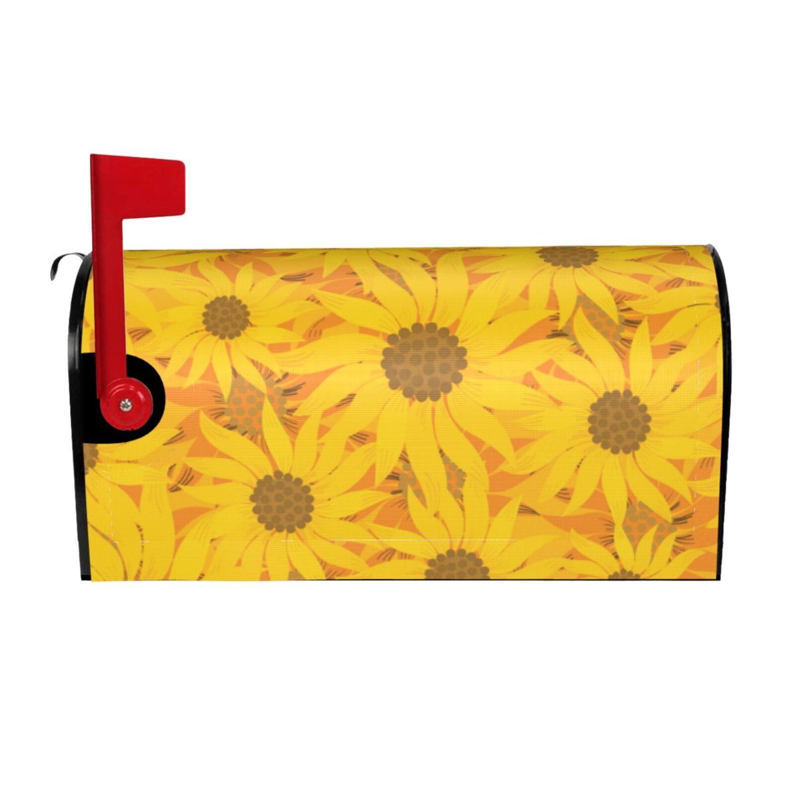 Junzan Sun Flowers Pattern Mailbox Covers,Magnetic Mailbox Waterproof ...