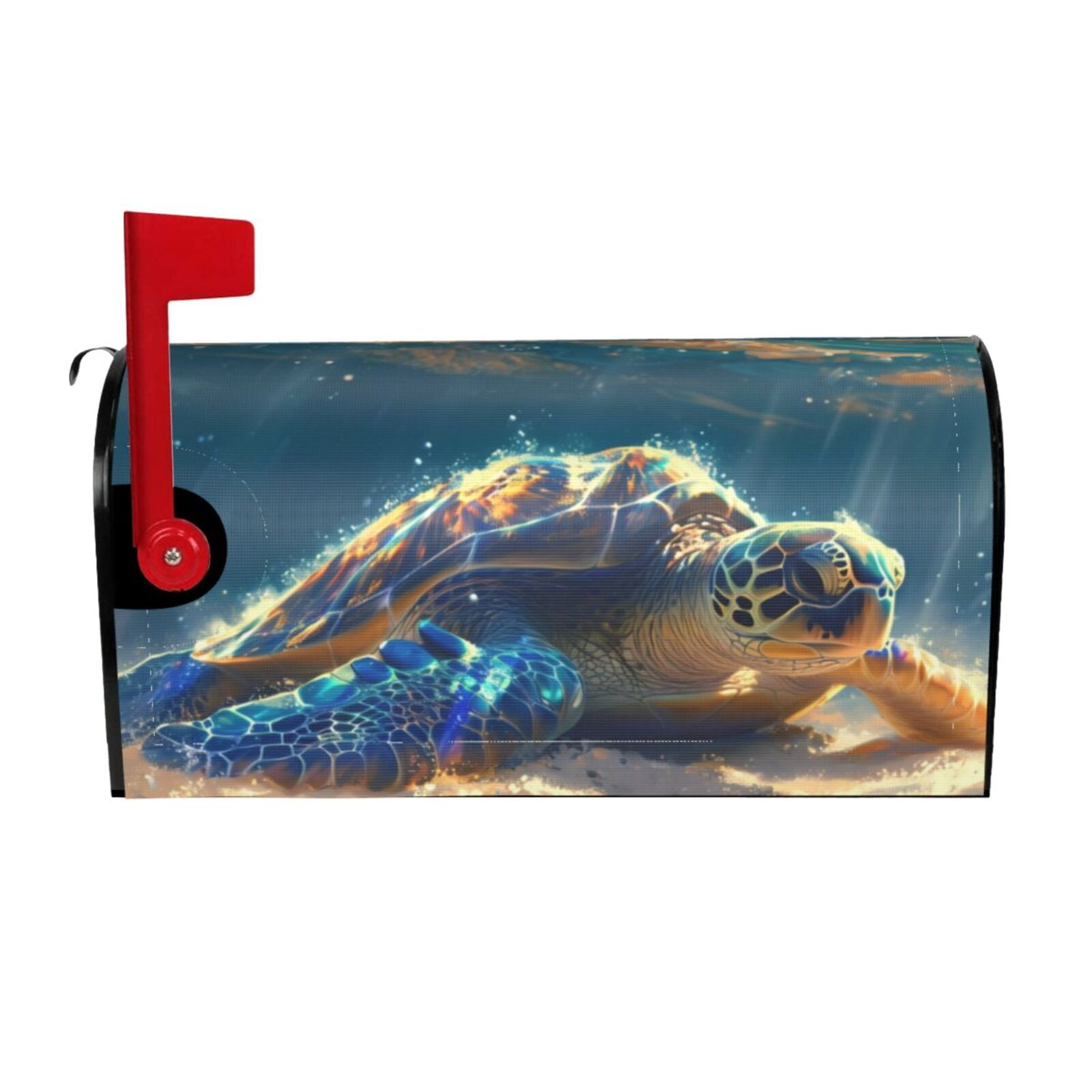 Junzan Sunshine Underwater Sand Turtle Pattern Mailbox Covers,Magnetic ...