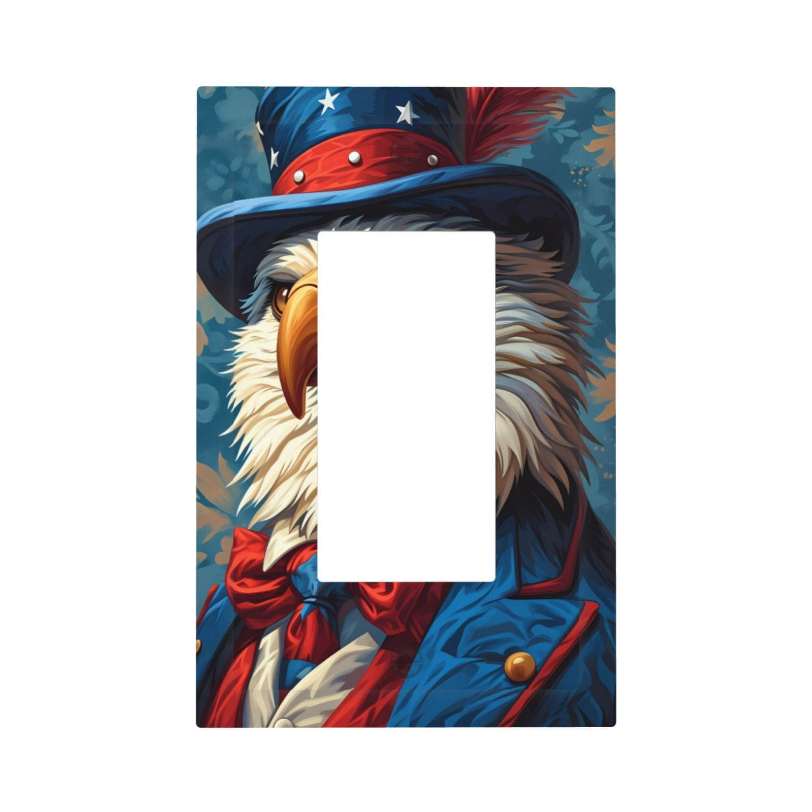 Junzan Surreal Bald Eagle Gentleman for Electrical Outlet Covers, 5" x ...