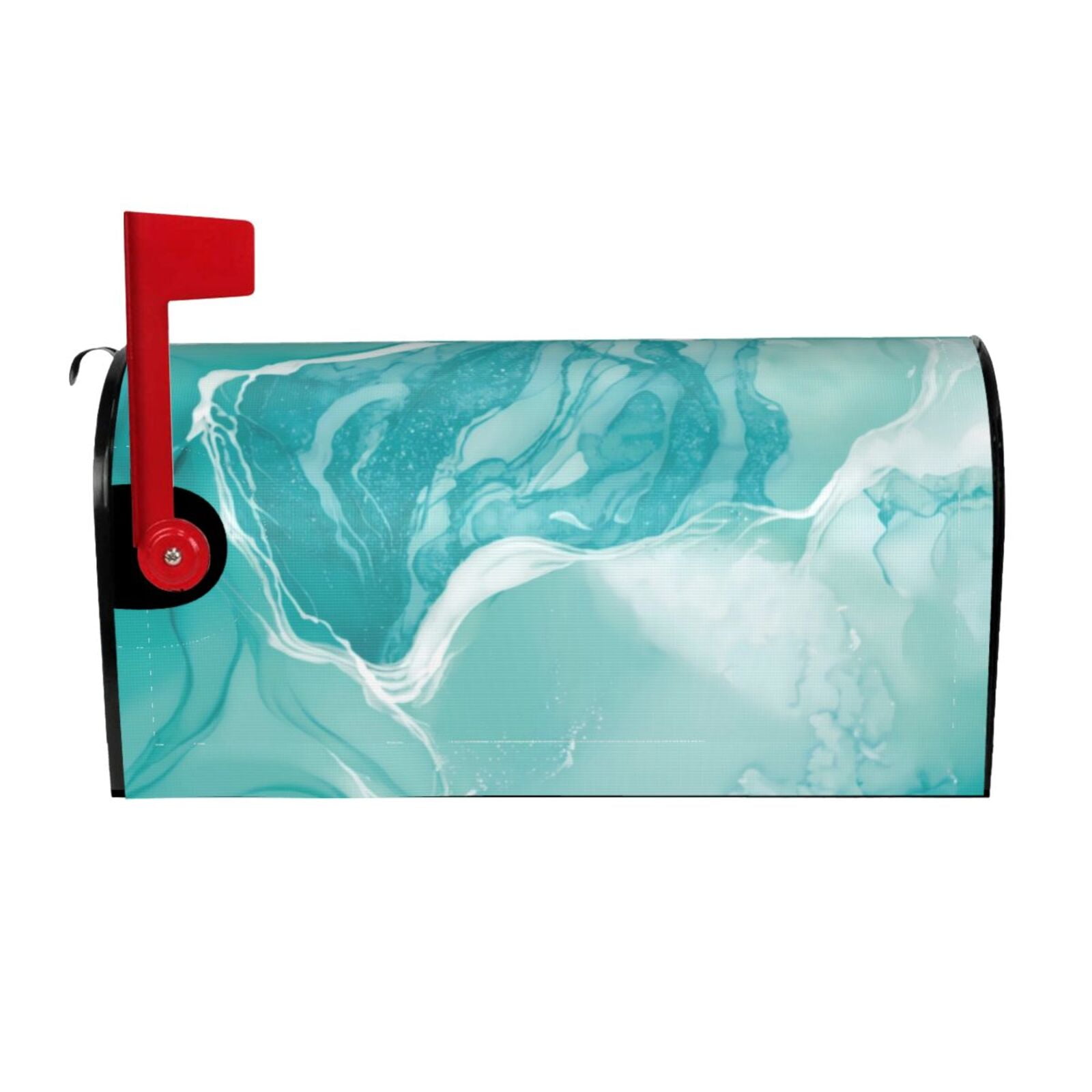 Junzan Teal Turquoise 1 Pattern Mailbox Covers,Magnetic Mailbox ...