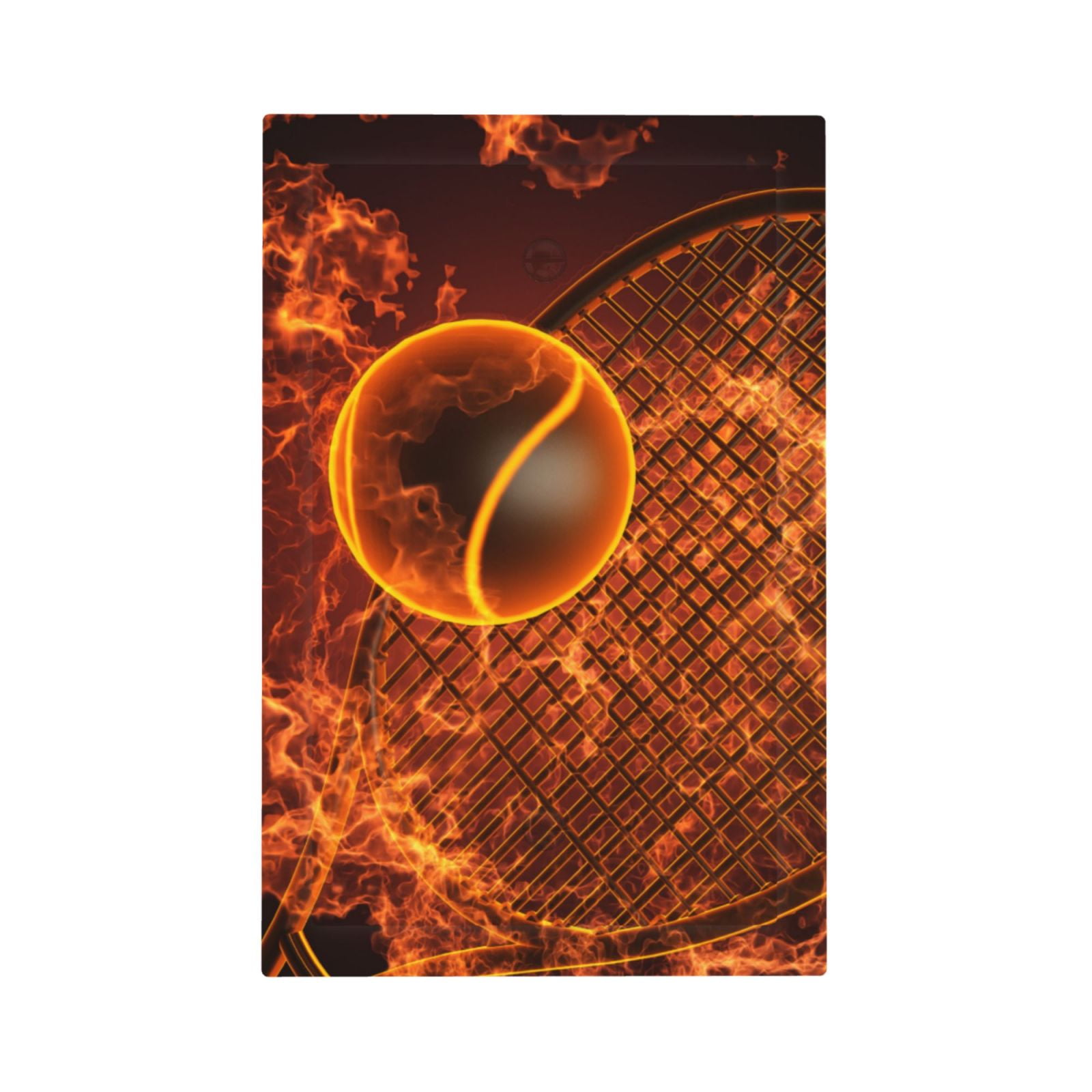 Junzan Tennis Racket In Fire for Electrical Outlet Covers, 5" x 3 ...