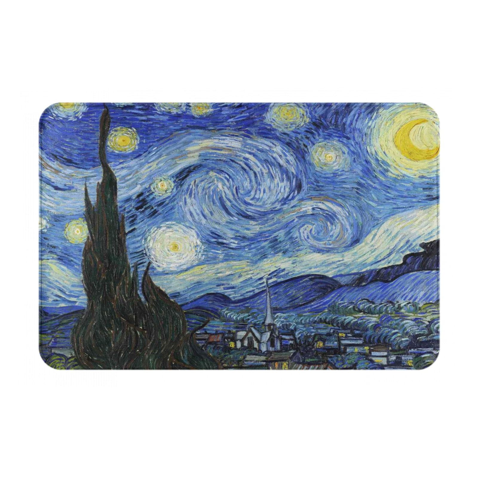 Junzan The Starry Night Custom Funny Welcome Doormat Personalized Door ...