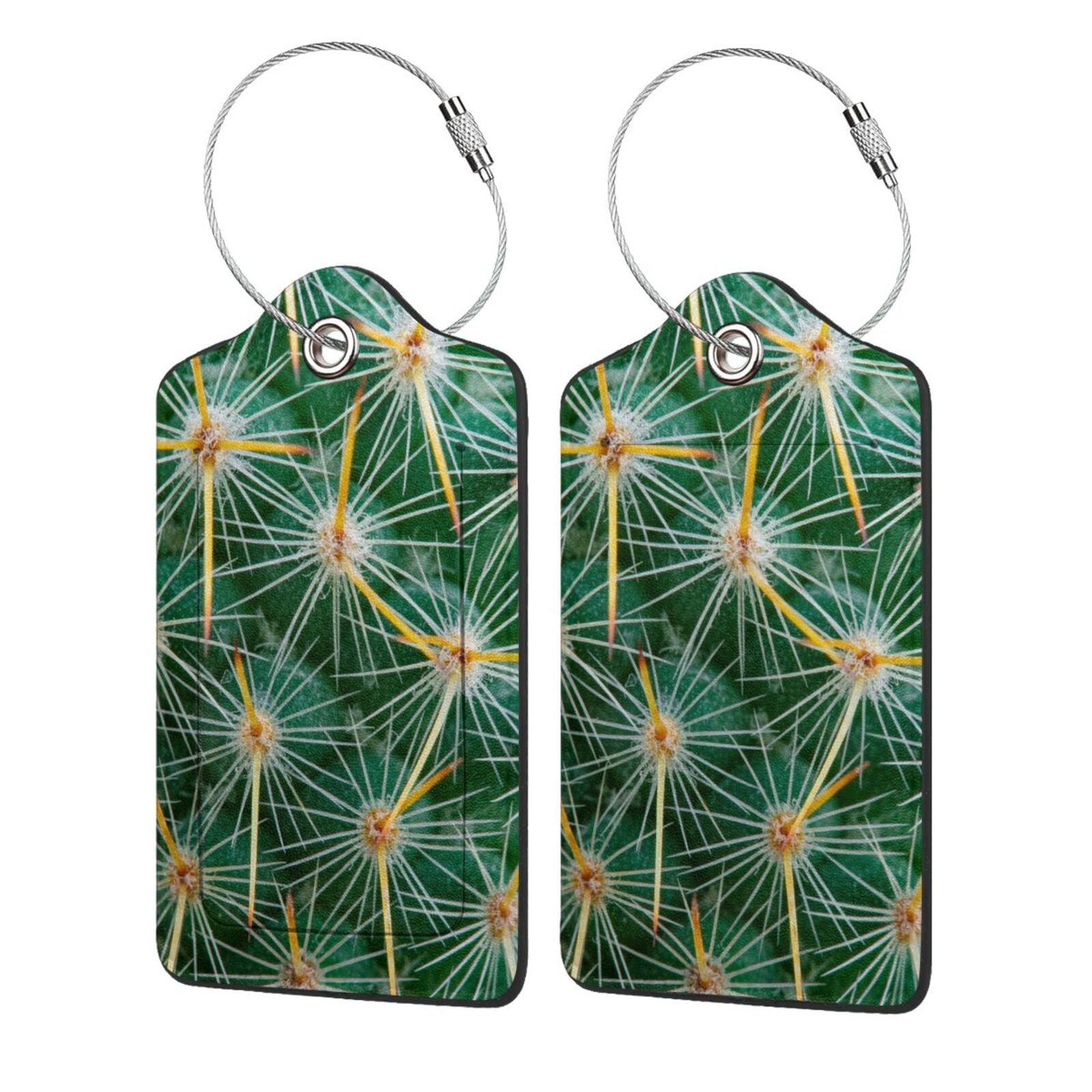 Junzan Thorns Of Macro Cactus for Luggage Tags,Leather Luggage Tags for ...
