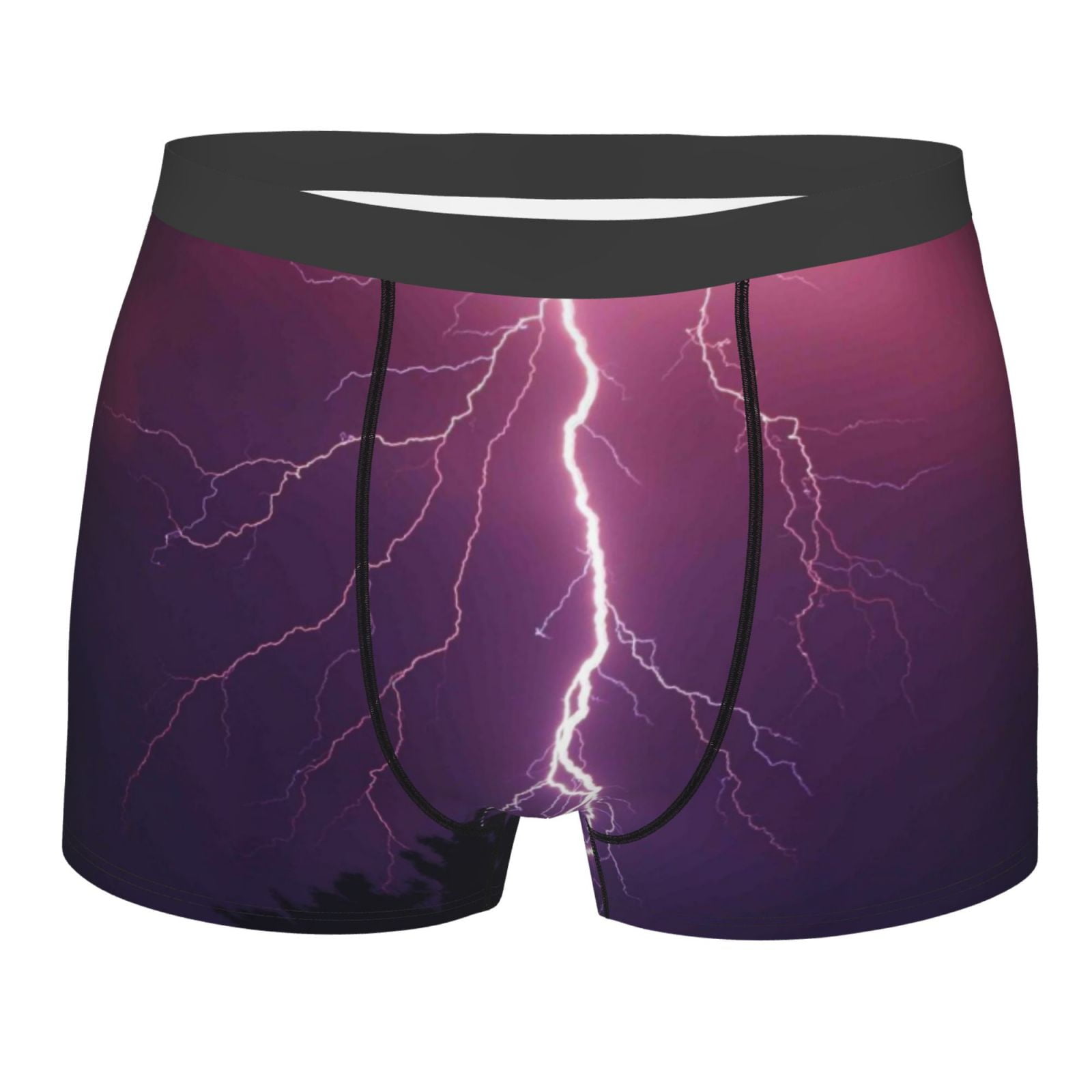 Junzan Thunderstorm Violet Purple Mens Underwear Boxer Briefs For Men’s ...