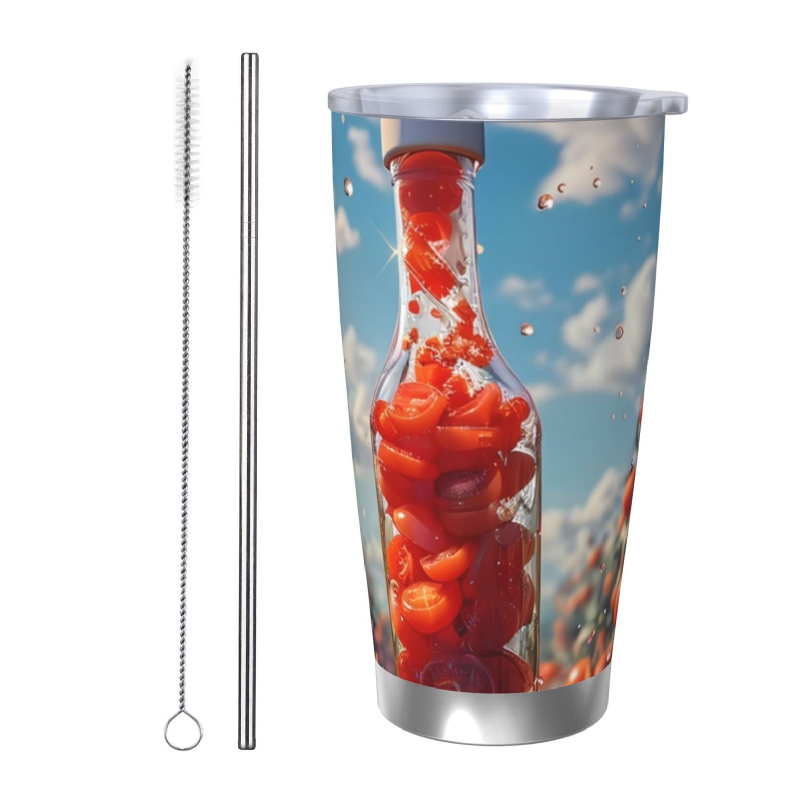 Junzan Tomato Field Bottle for 20oz Stainless Steel Insulated Car Cup ...