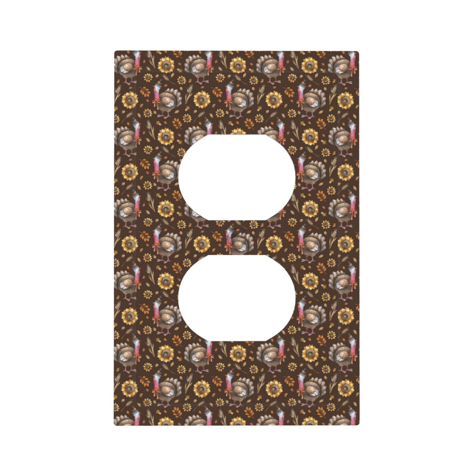 Junzan Turkey Sunflower Harvest for Electrical Outlet Covers, 5" x 3 ...