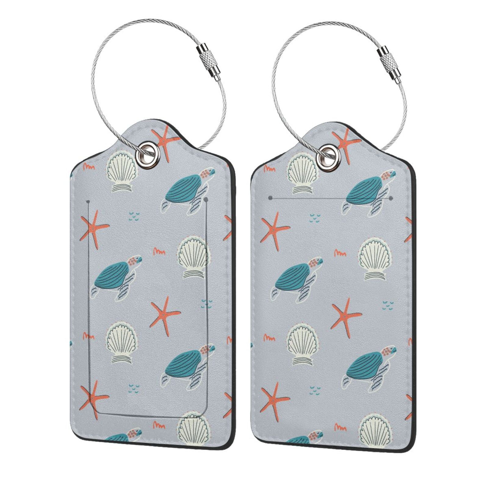 Junzan Turtles And Shells for Luggage Tags,Leather Luggage Tags for ...