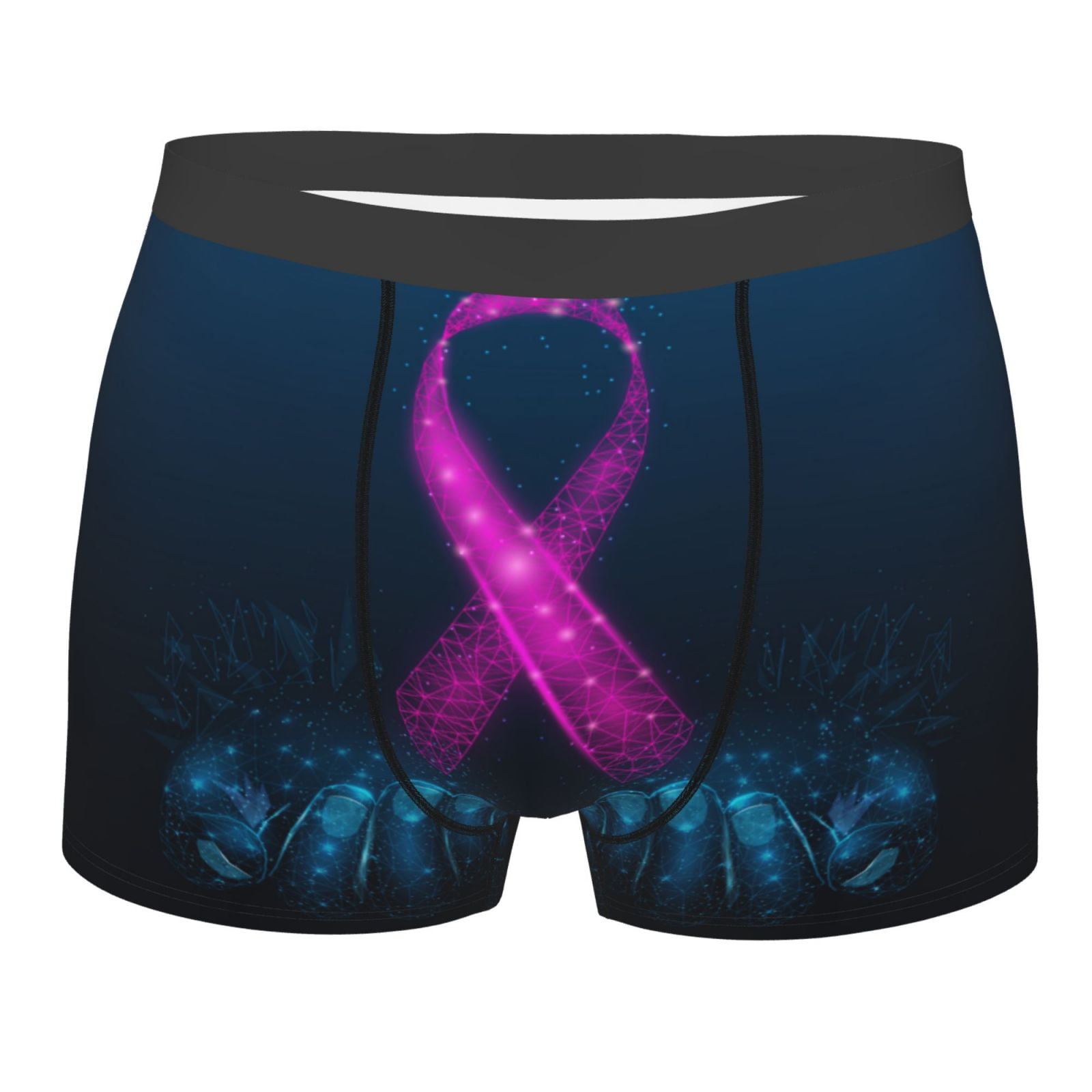 Junzan Two Human Hands Are Holds Pink Ribbon Awareness Mens Underwear ...