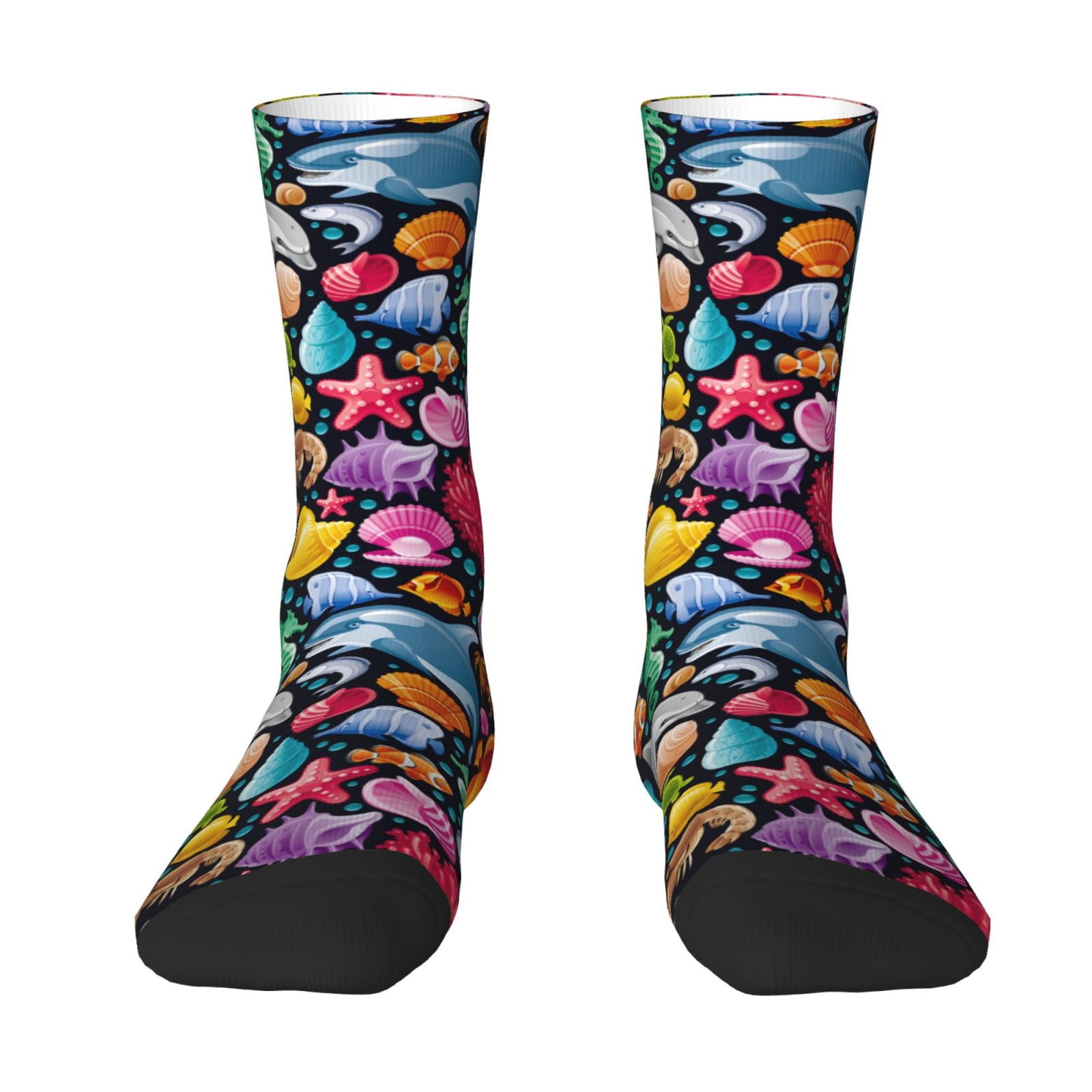 Junzan Underwater Diving Animals Mens Funny Socks For Men Women ...