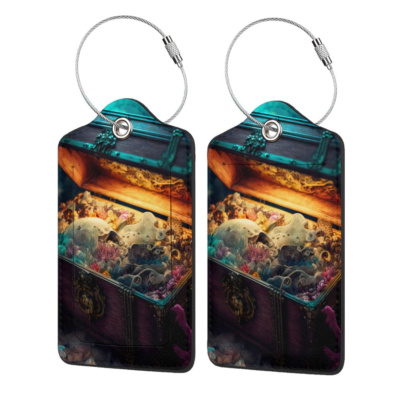 Junzan Underwater Treasure Chest for Luggage Tags,Leather Luggage Tags ...
