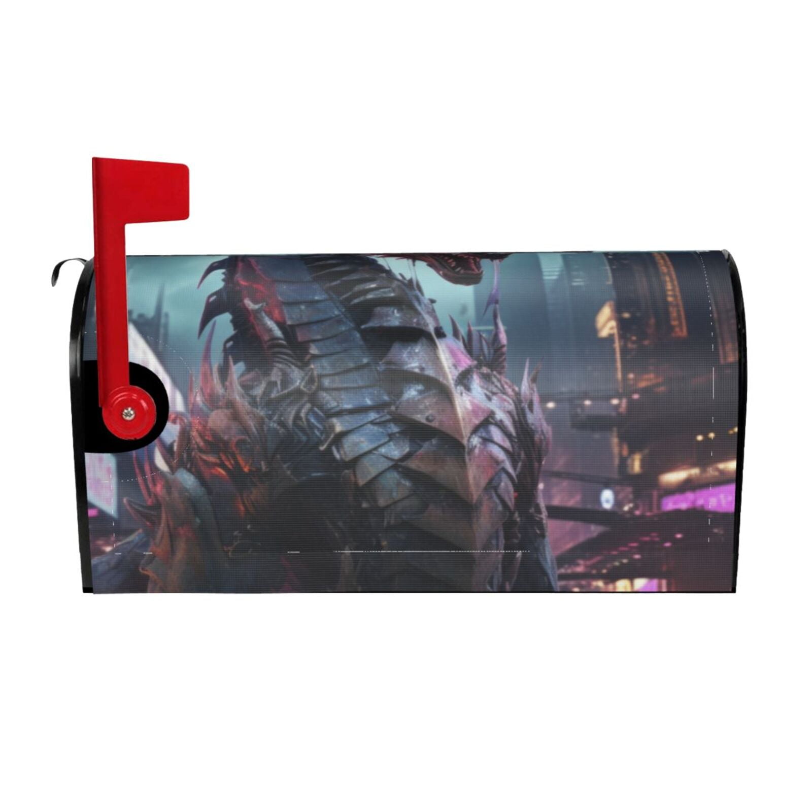 Junzan Urban Mechanical Dragon Pattern Mailbox Covers,Magnetic Mailbox ...