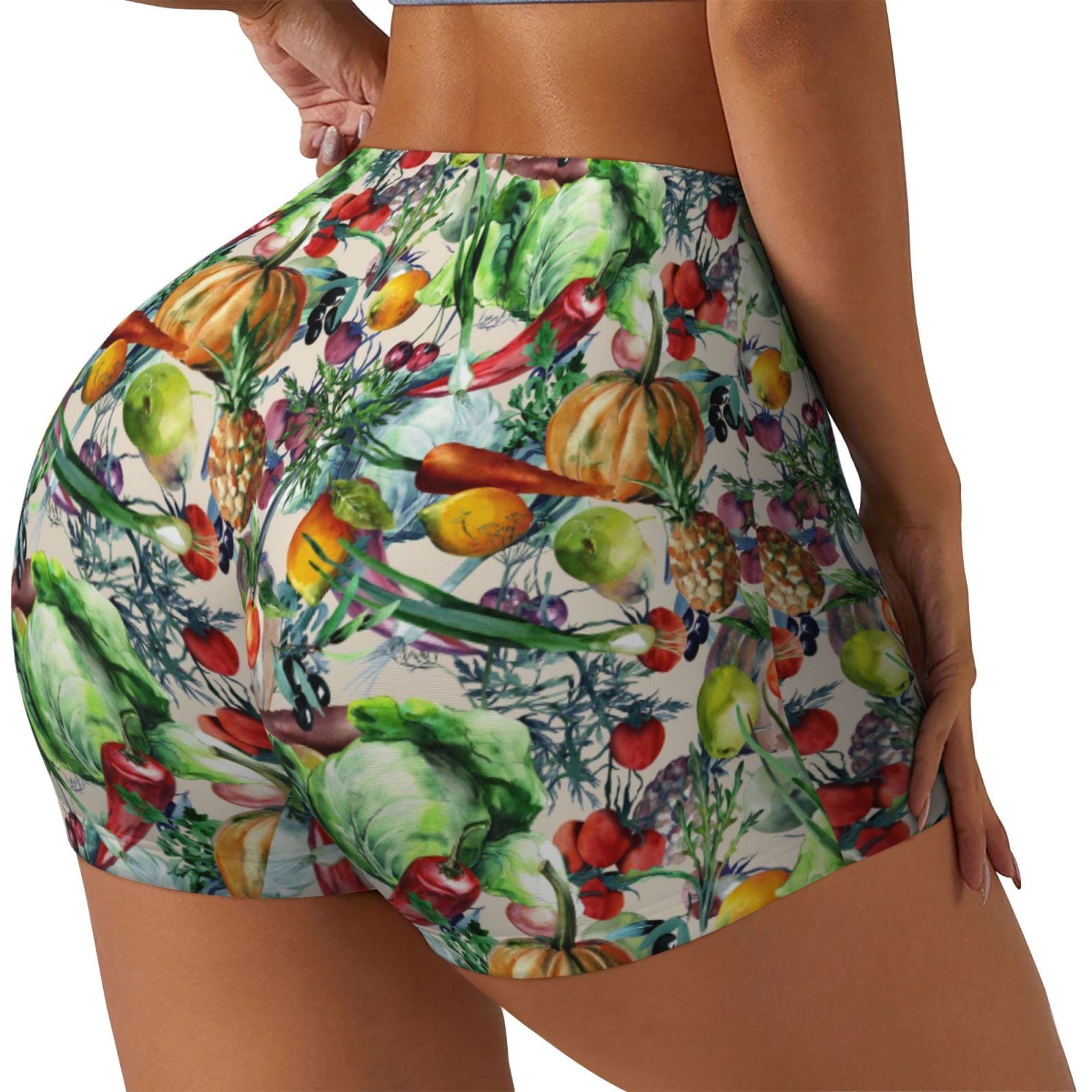 Junzan Vegan1 Pattern Women Workout Impact Shorts,Scrunch Short Gym ...