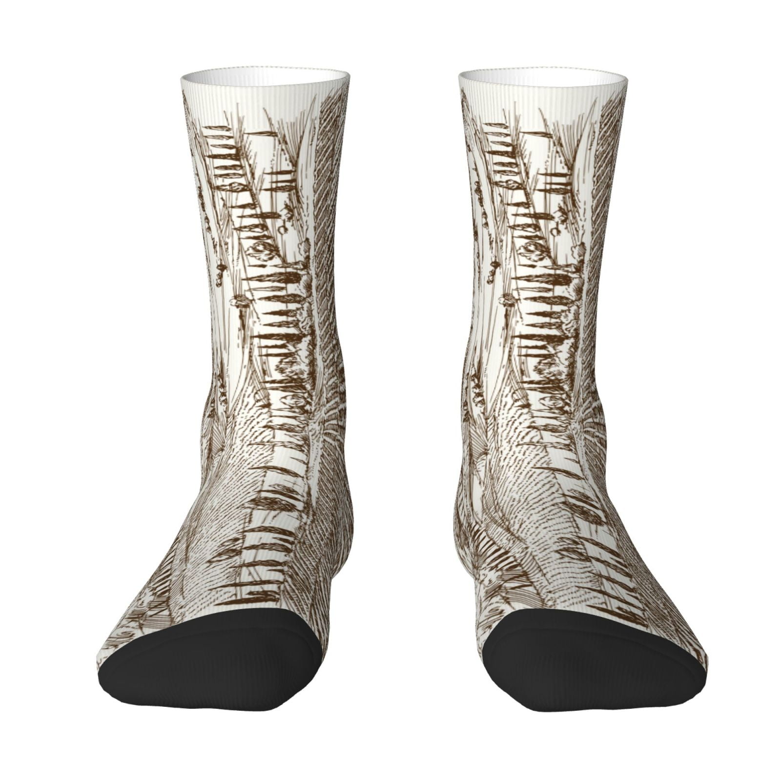 Junzan Vineyard Landscape 1 Mens Funny Socks For Men Women Colorful Fun ...