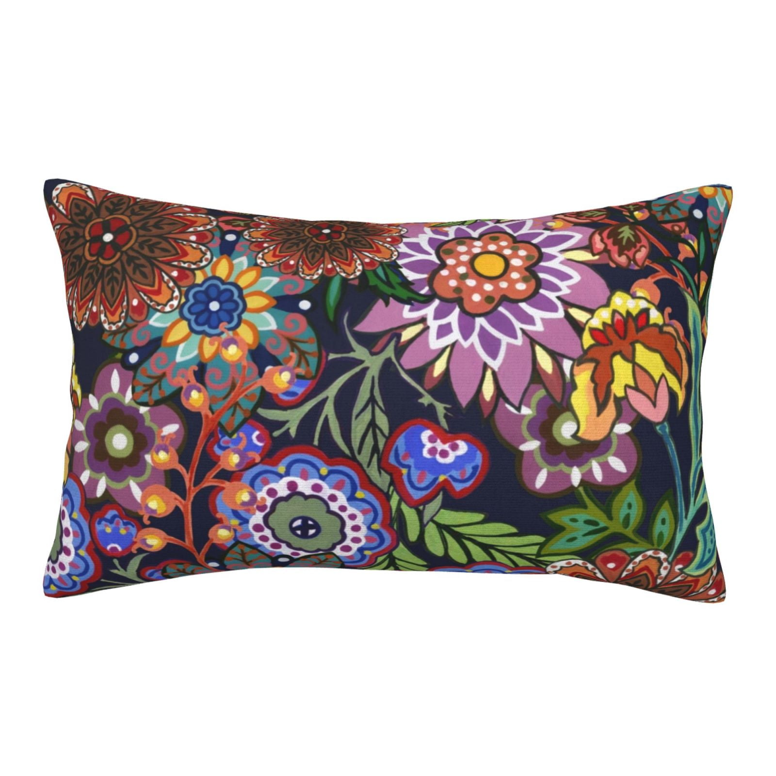 Junzan Vintage Floral Pillow Cases Standard Size, With Envelope Closure ...