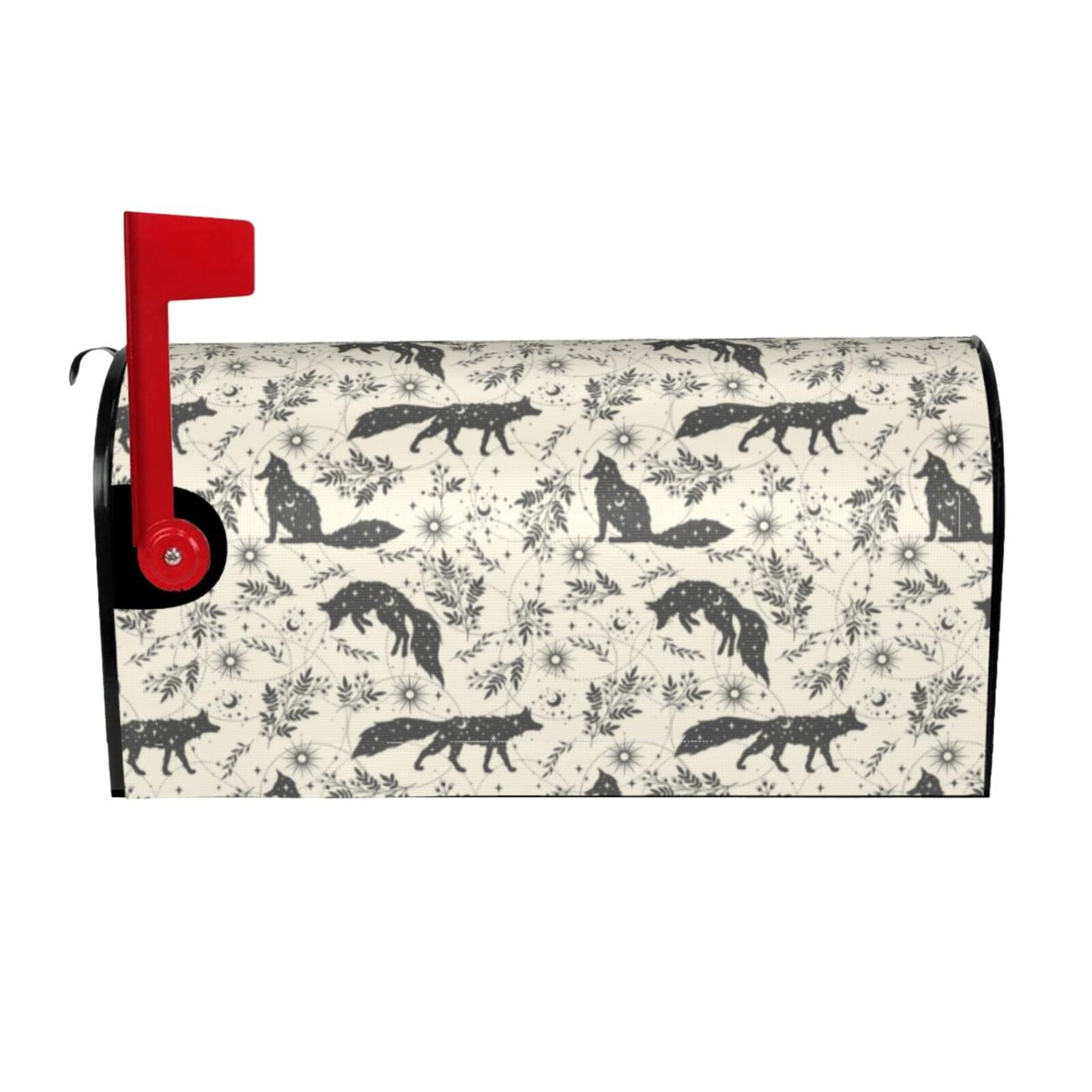 Junzan Vintage Moon Fox Pattern Mailbox Covers,Magnetic Mailbox ...