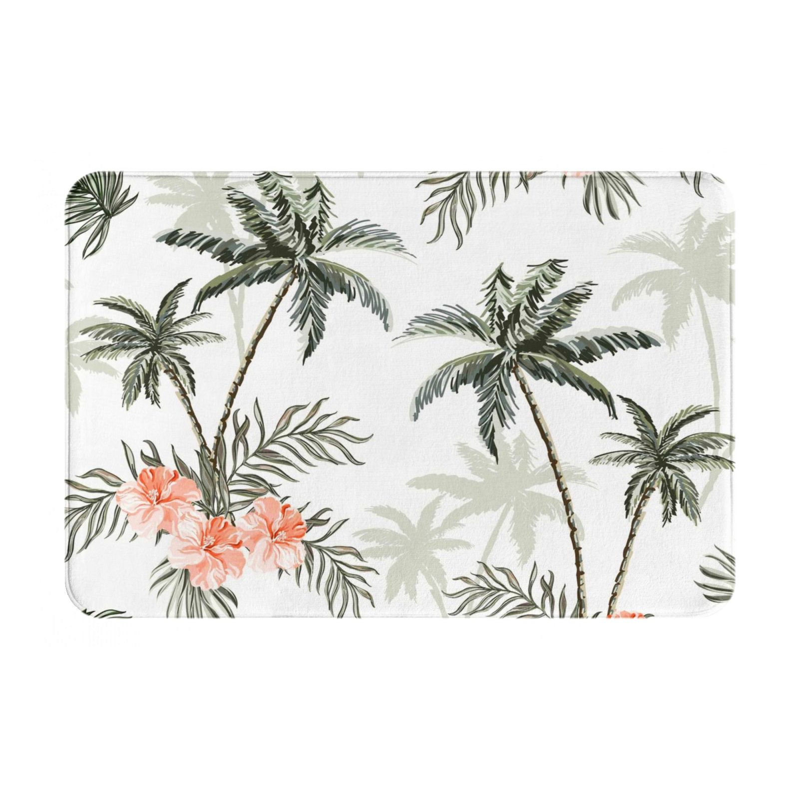 Junzan Vintage Palm Trees Custom Funny Welcome Doormat Personalized ...