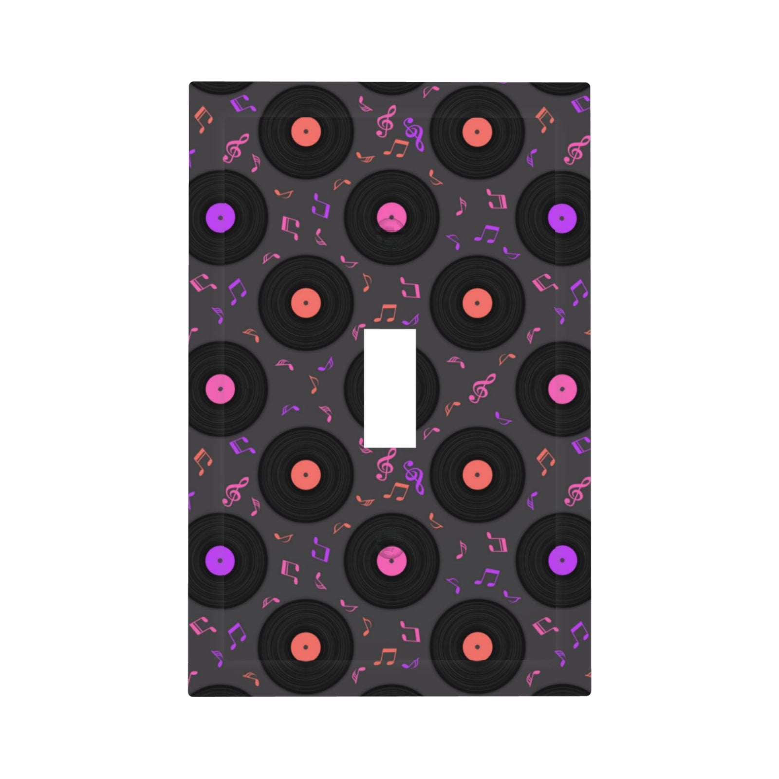 Junzan Vinyl Records Musical Notes for Electrical Outlet Covers, 5" x 3 ...