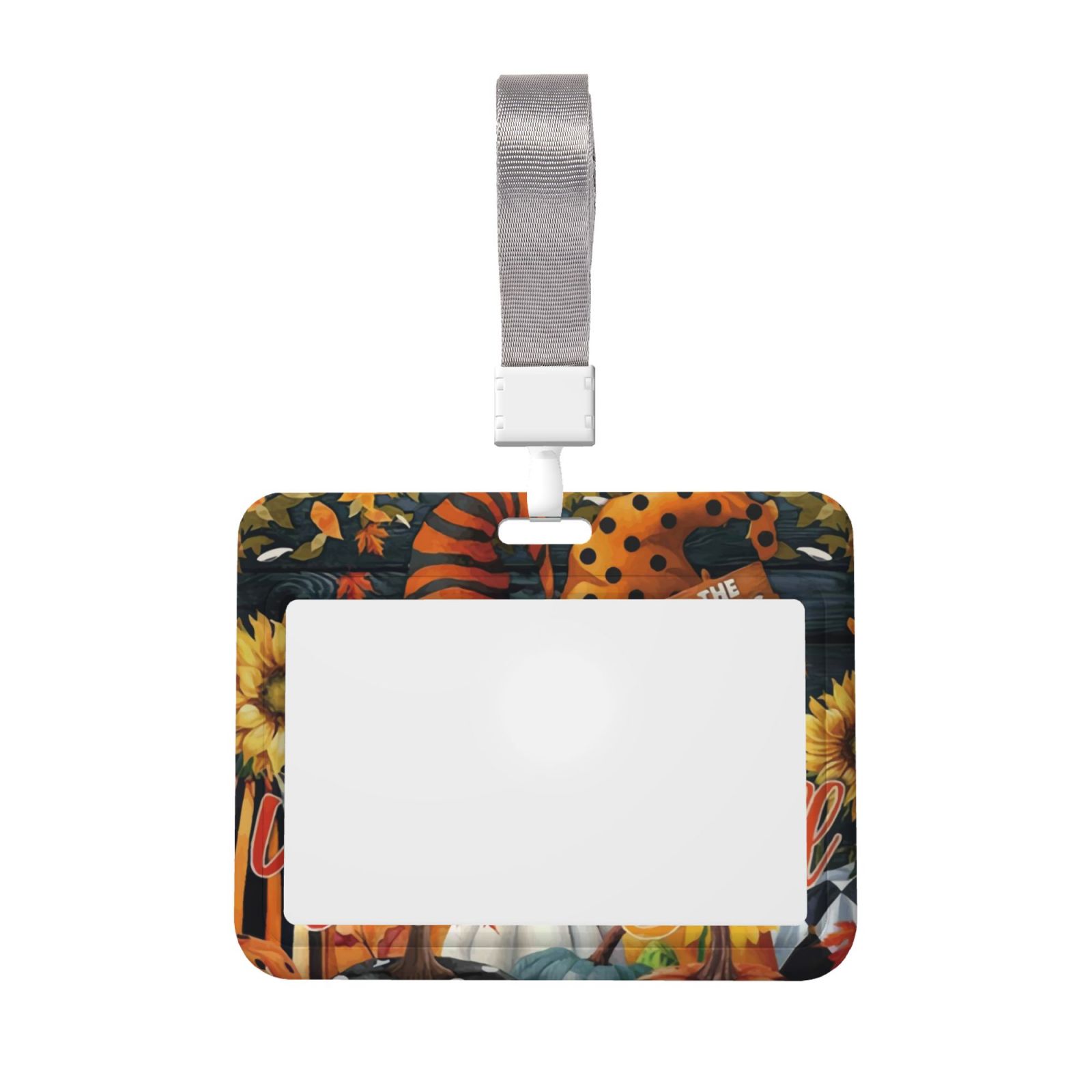 Junzan Welcom Fall Id Badge Holder With Windows Key Card Work Badge ...