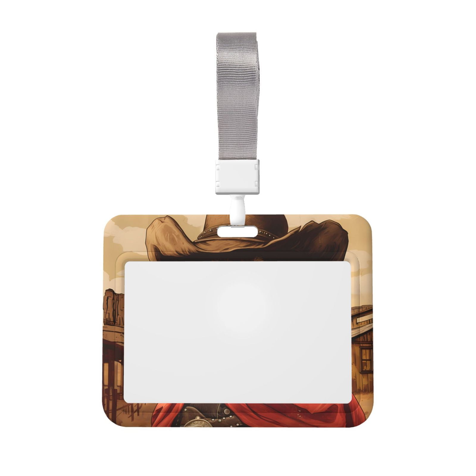 Junzan Western French Bulldog Cowboy ID Badge Holder with Windows Key ...