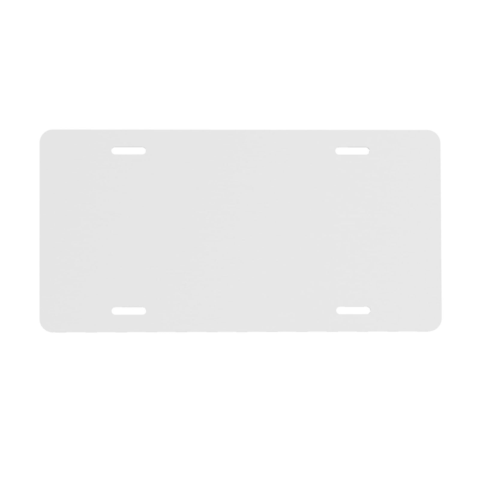 Junzan White Front License Plate Covers Decorative Car Metal Plates ...