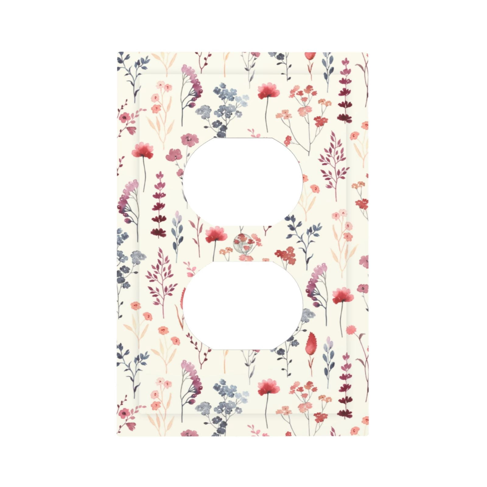 Junzan Wildflower Watercolor 3 for Electrical Outlet Covers, 5" x 3 ...